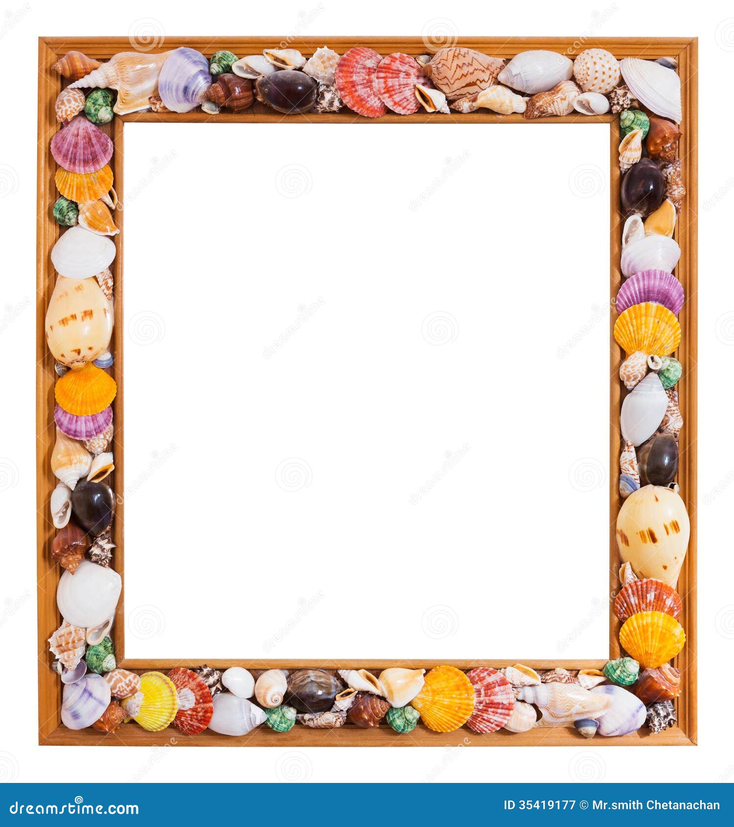 Seashell photo frame stock image. Image of decoration - 35419177