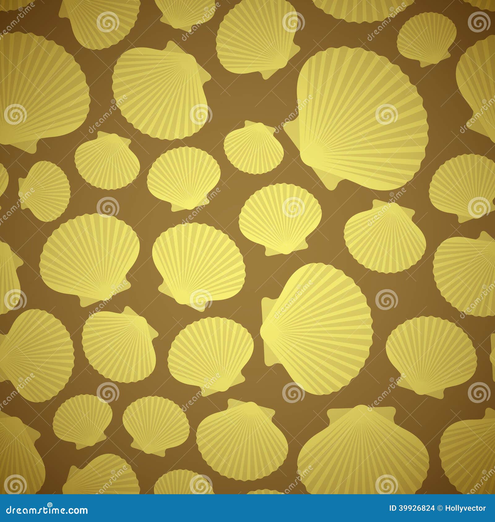 Seashell seamless pattern stock vector. Illustration of summer - 39926824