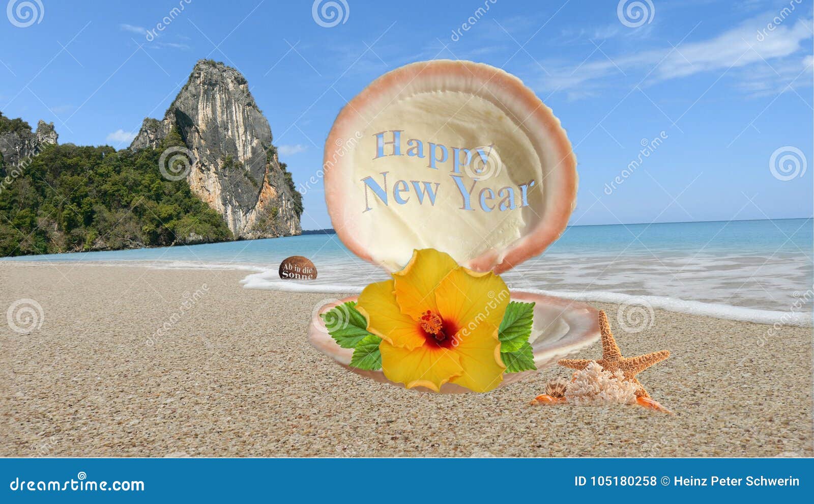 Seashell with Writing on the Stand Stock Photo - Image of steps ...