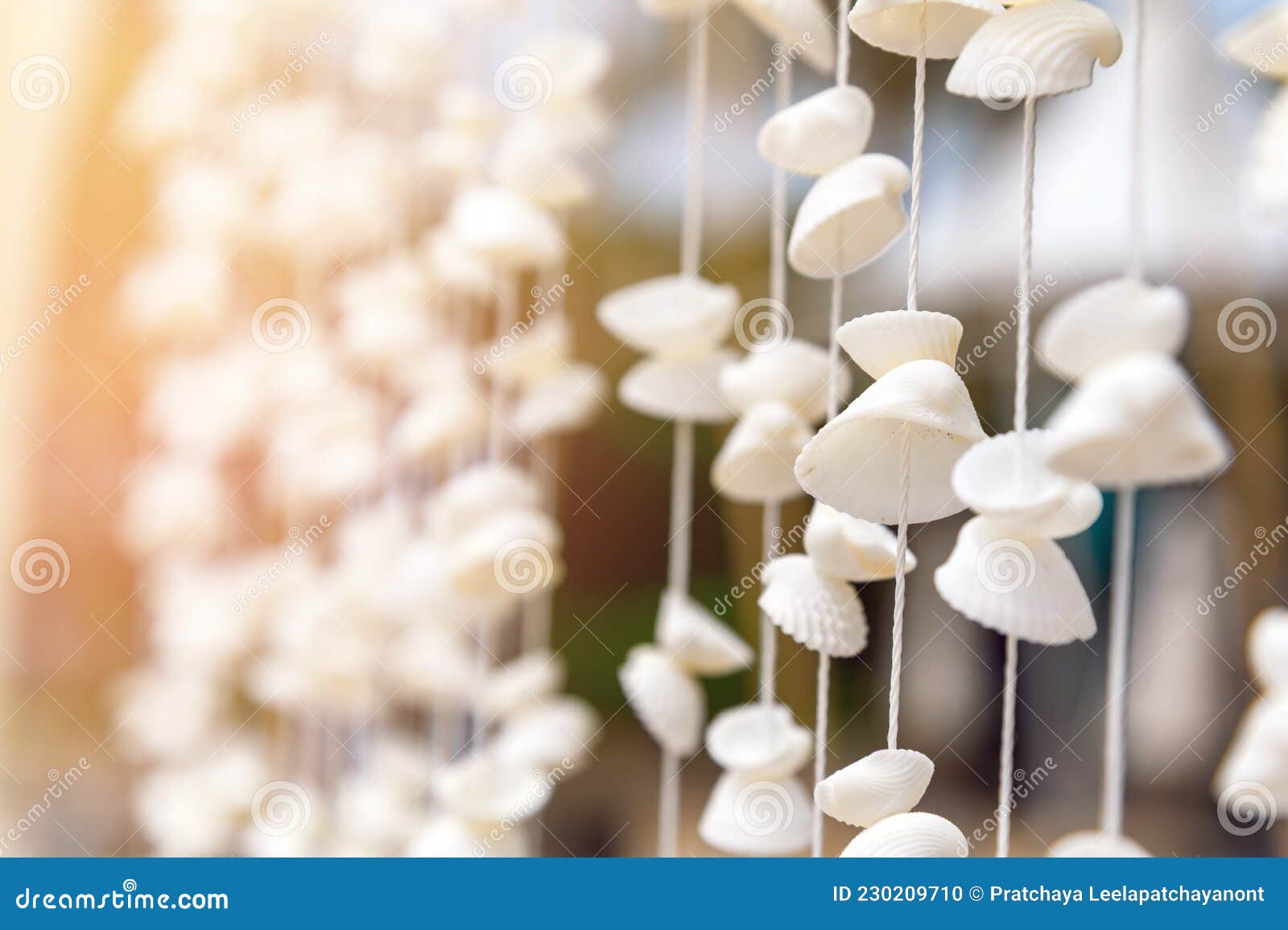 Seashells Mobile Hanging. Handicrafts Produced by Sea Shell Stock Photo ...