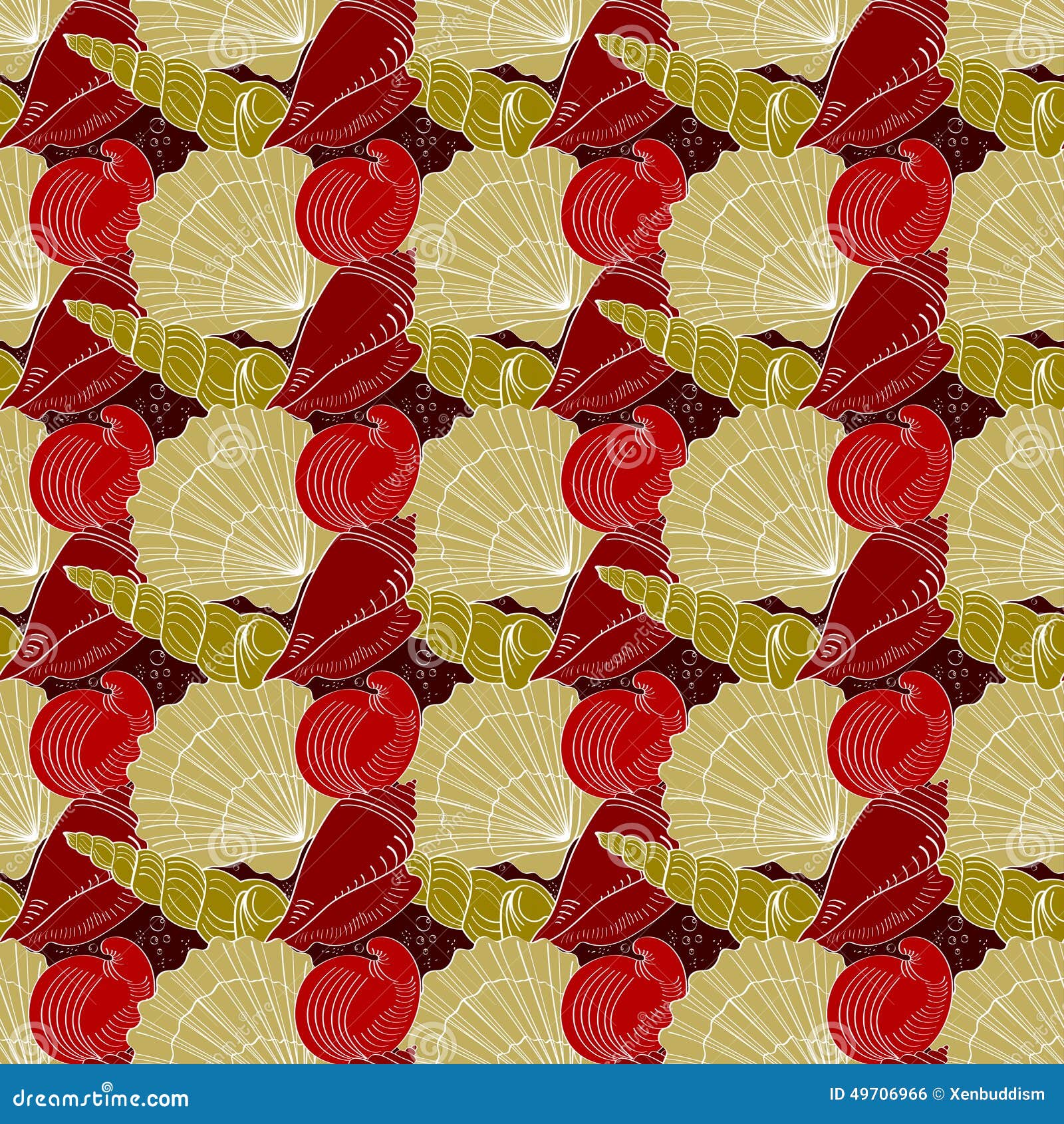 Seashells Seamless Pattern. Sea Shell Summer Ocean Texture. Nautical ... Seashells Seamless Pattern. Sea Shell Summer Ocean Texture. Nautical ...
