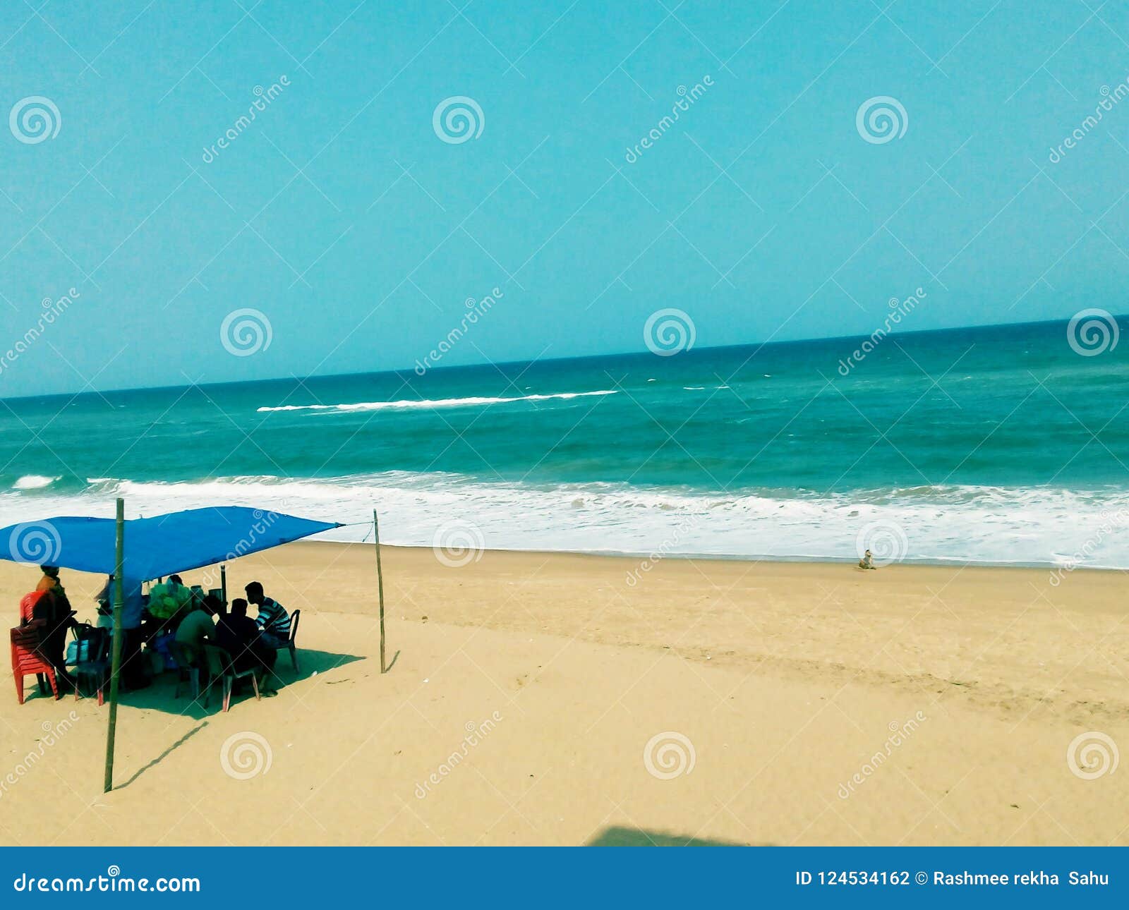 Seashore stock photo. Image of side, looking, beach - 124534162