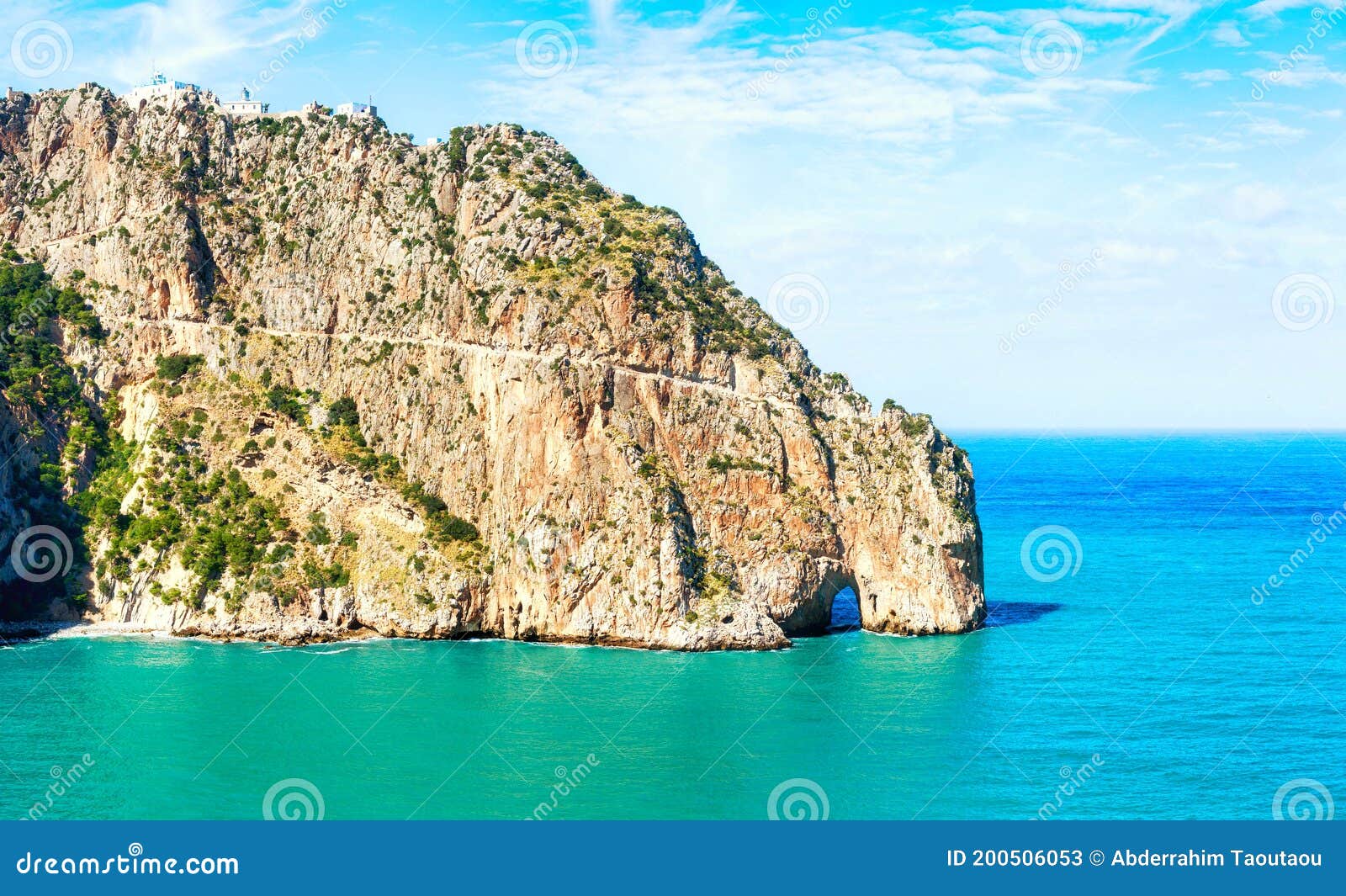 Seashore Bejaia City Algeria Stock Image - Image of algeria, island ...