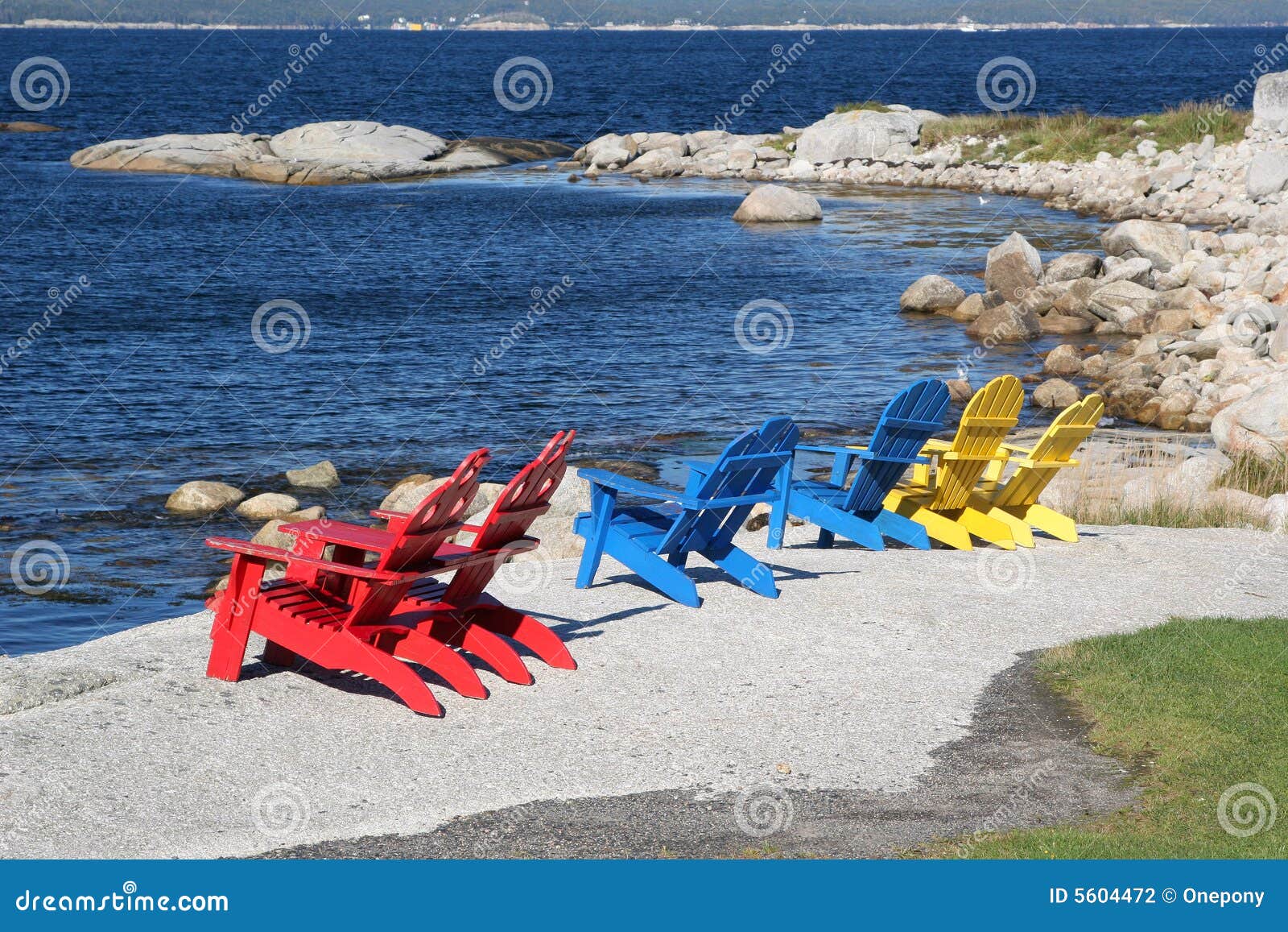 Seashore Chairs stock photo. Image of ocean, atlantic - 5604472