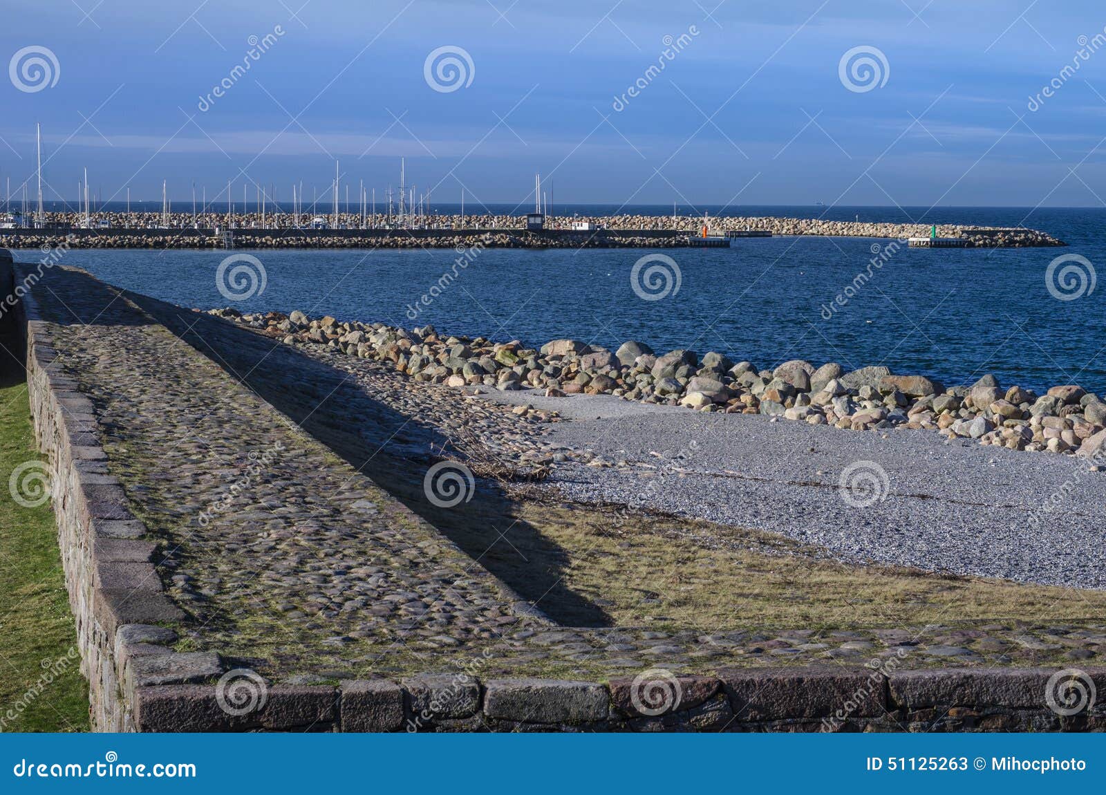 Seashore in Helsingor, Denmark Stock Image - Image of coastal, coast ...