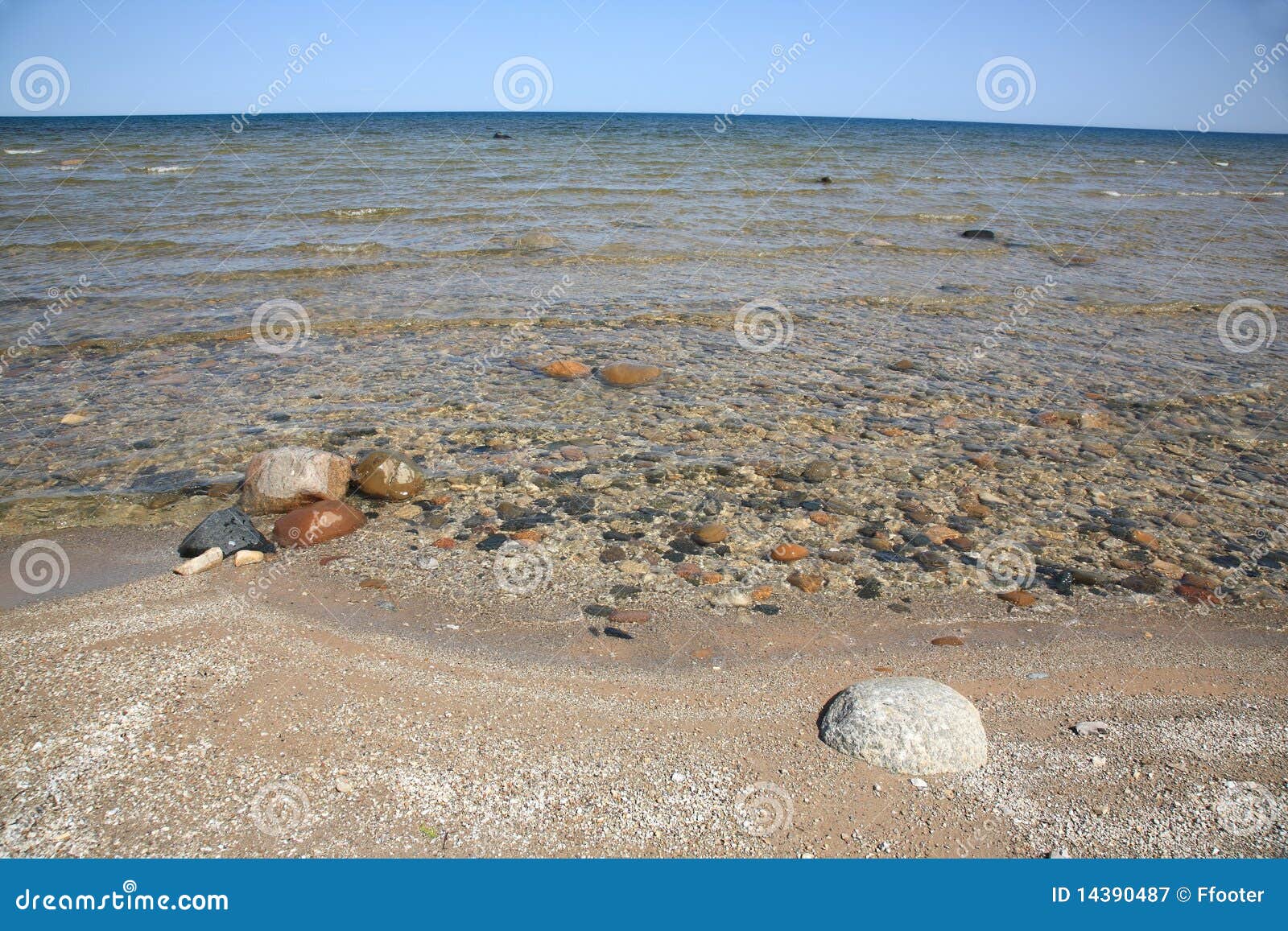 Seashore - Lake Huron stock image. Image of water, rocky - 14390487
