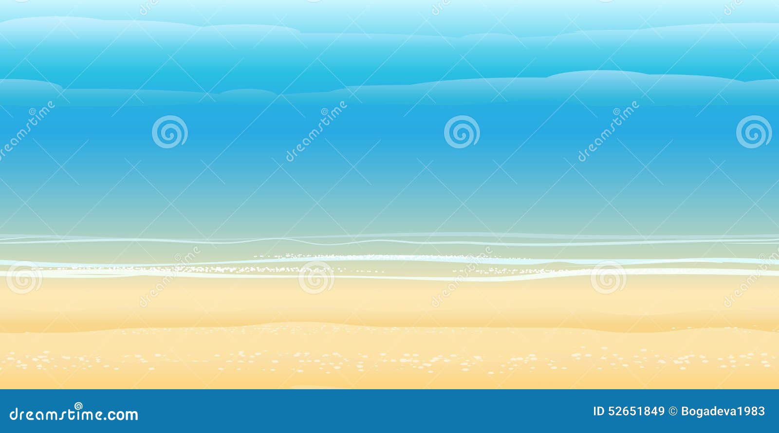 Seashore Pattern stock vector. Illustration of island - 52651849