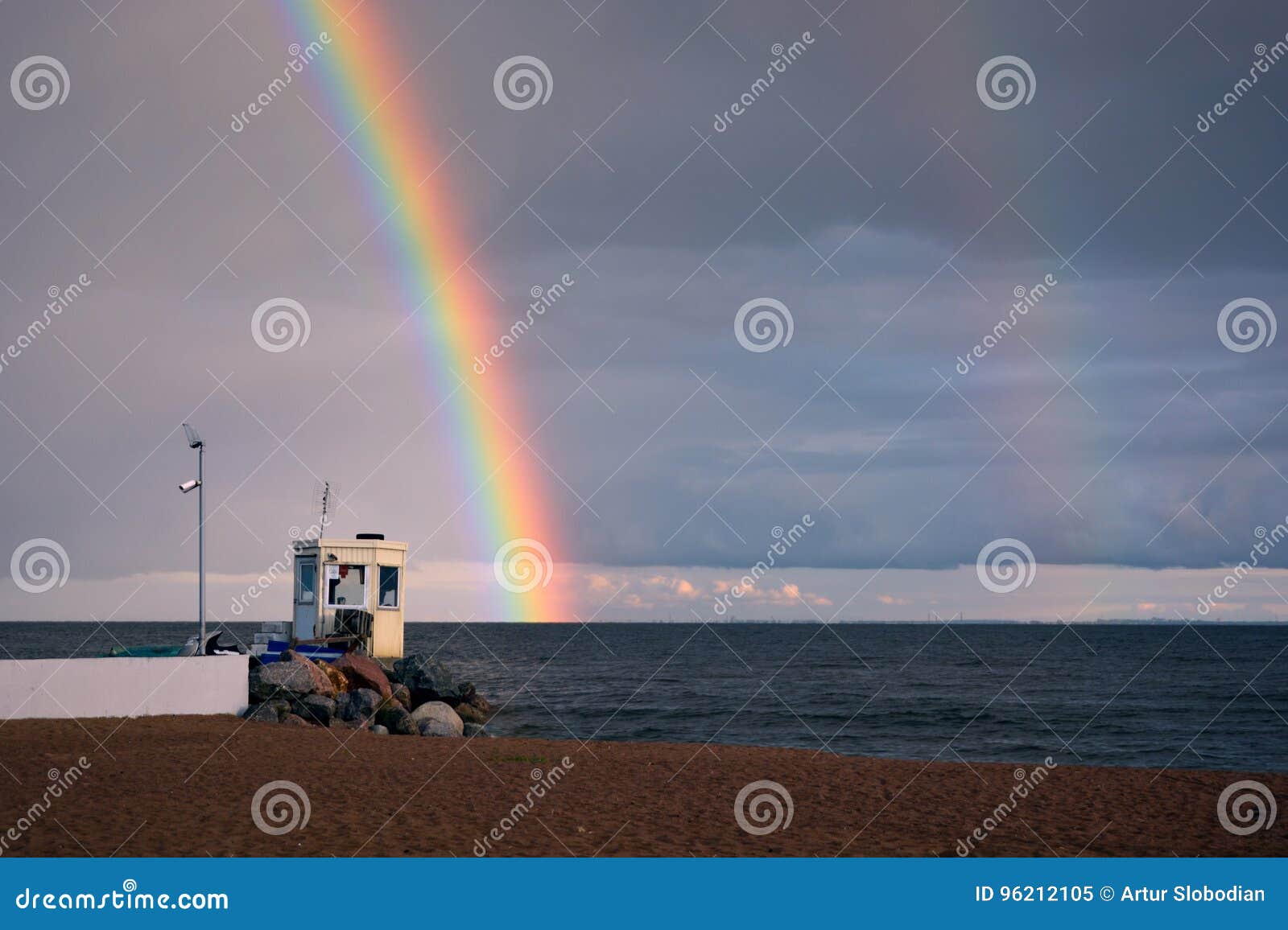 Seashore Rainbow and Fast Like Stock Image - Image of rainbow, curve ...