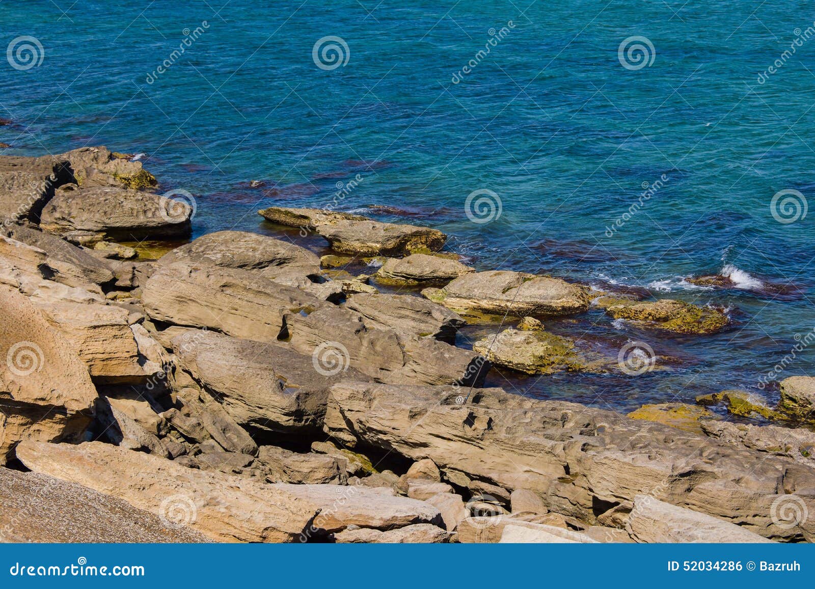 Seashore, rocks stock photo. Image of warmly, travel - 52034286