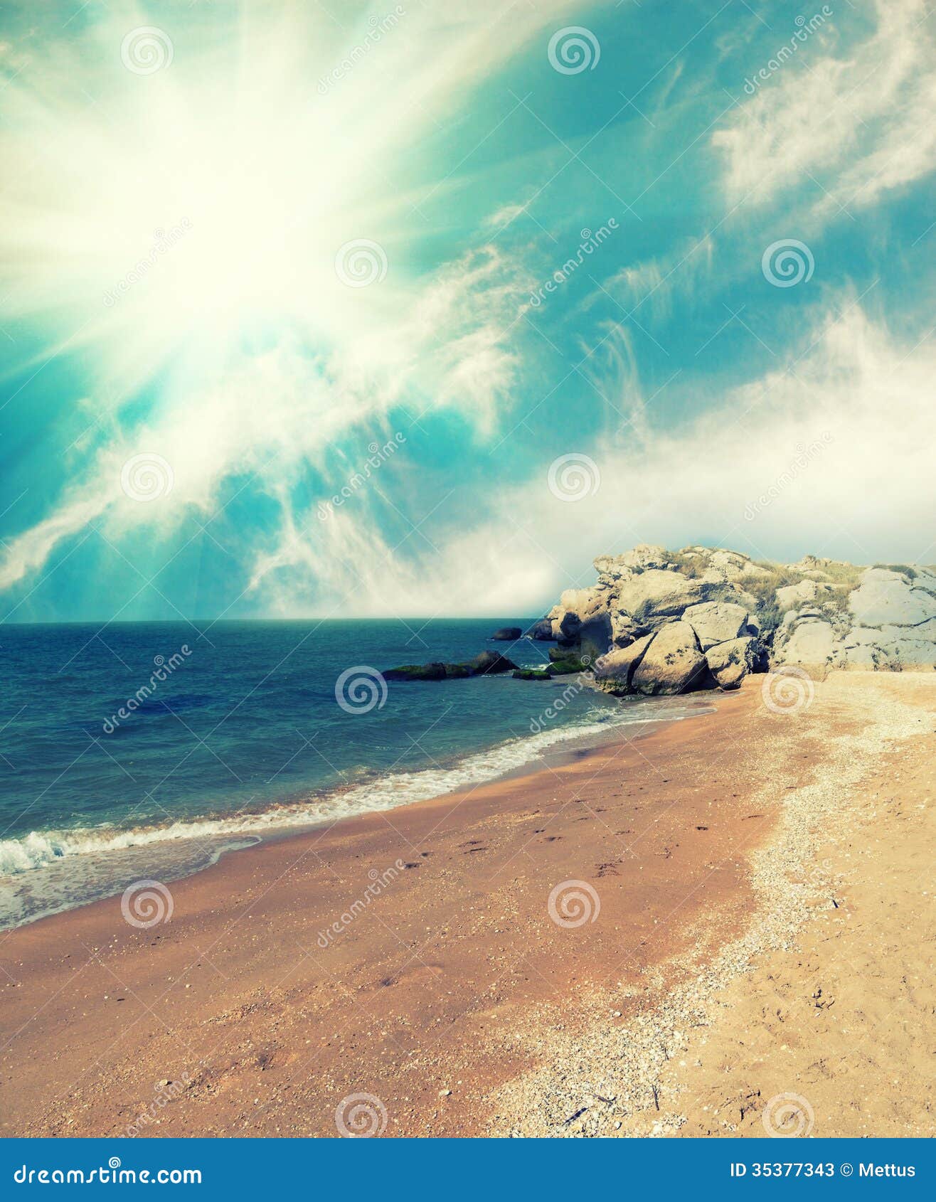 Seashore with rocks stock image. Image of coastline, black - 35377343