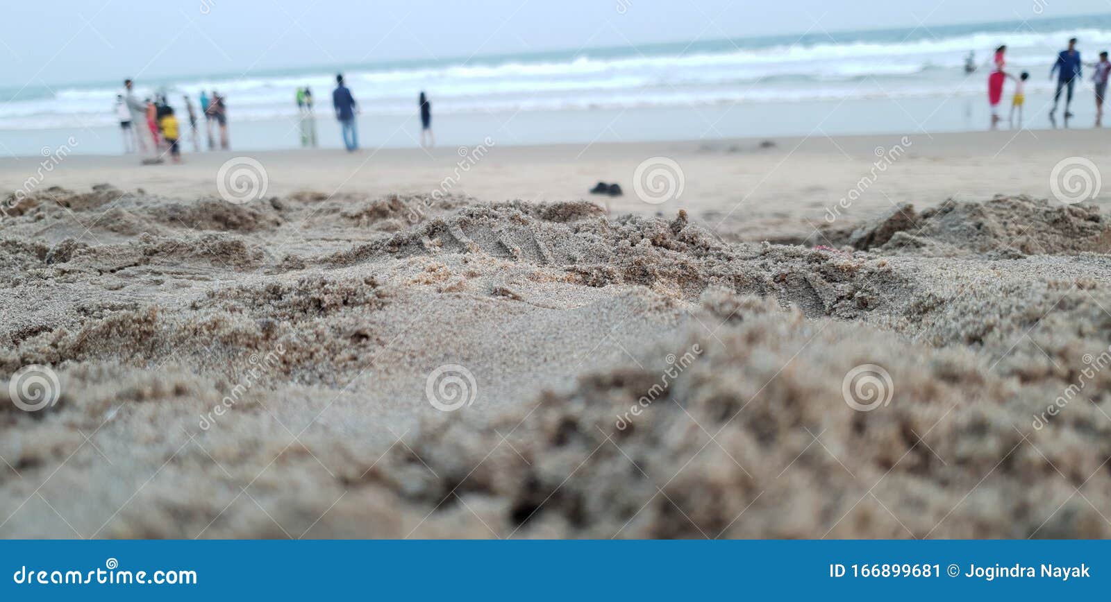 Seashore with Sand and Water Stock Image - Image of mountains, wind ...