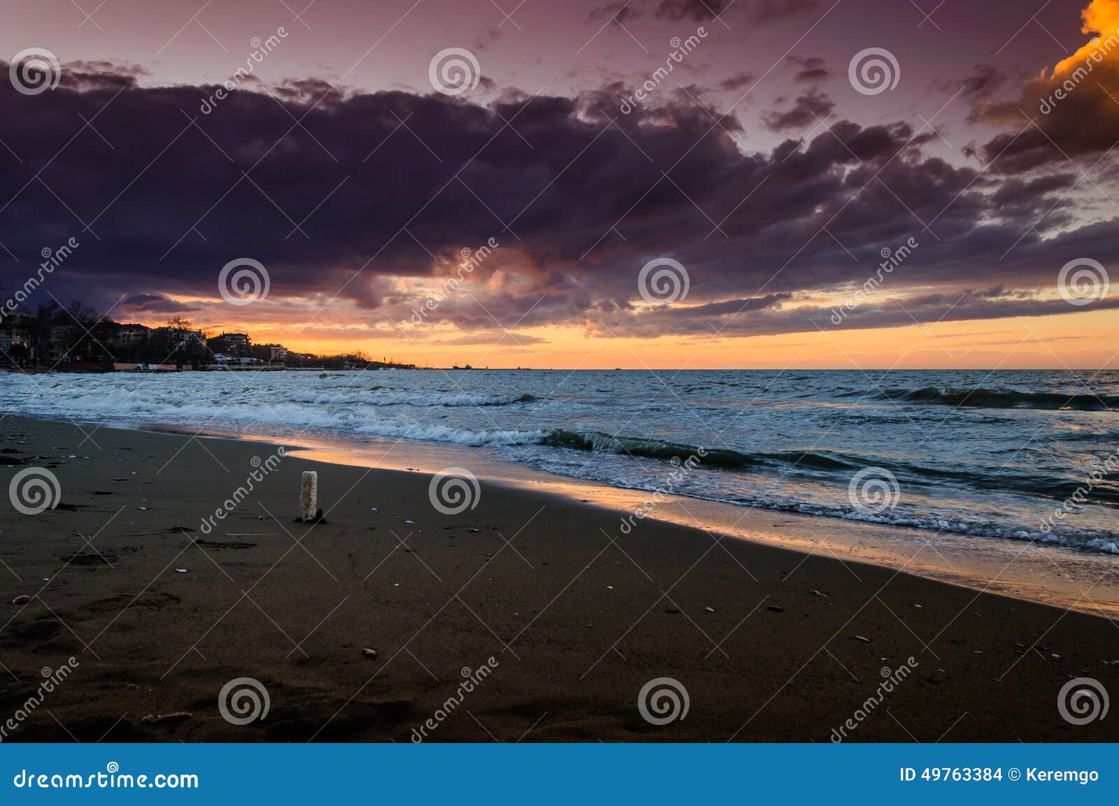 Seashore Sunset stock photo. Image of spring, dream, fall - 49763384