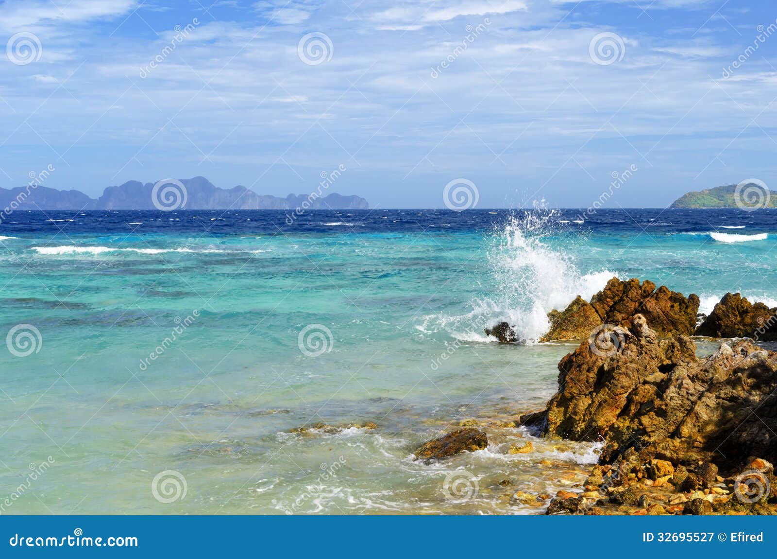 Seashore stock image. Image of landscape, color, beauty - 32695527
