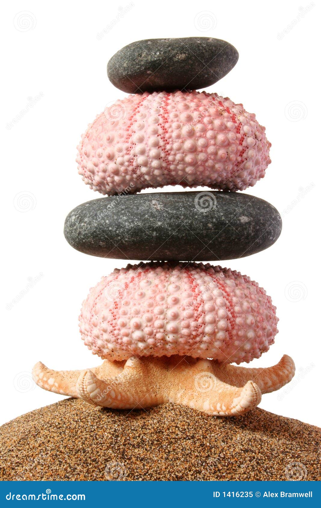 Seashore Zen Stack stock image. Image of seaurchin, pebble - 1416235