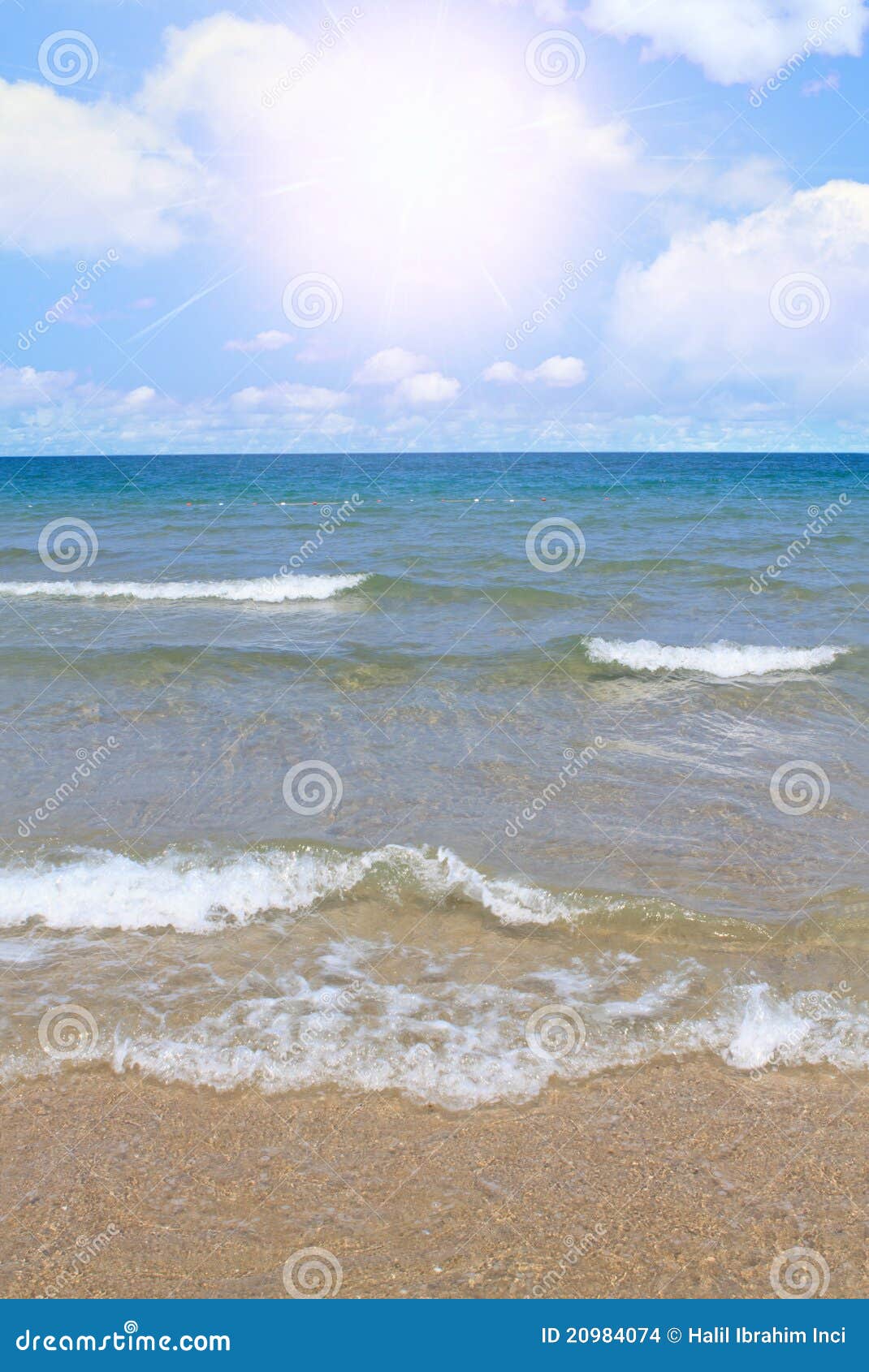 Seaside stock photo. Image of exotic, foam, light, clouds - 20984074