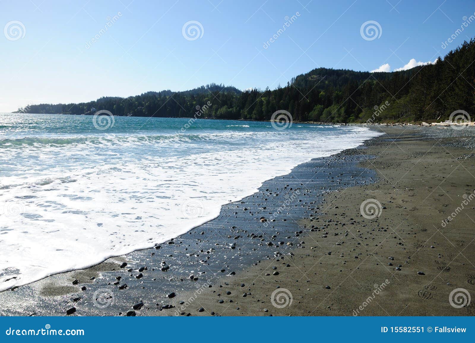 Seaside beach stock image. Image of background, shore - 15582551