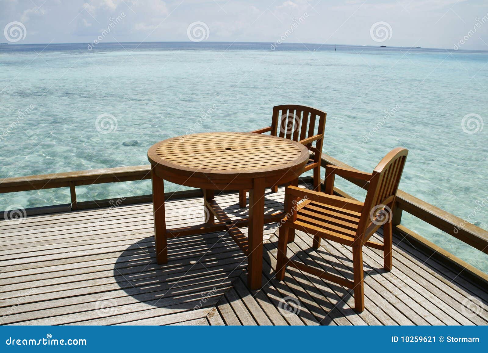 Seaside Breakfast Table Royalty-Free Stock Photography | CartoonDealer ...