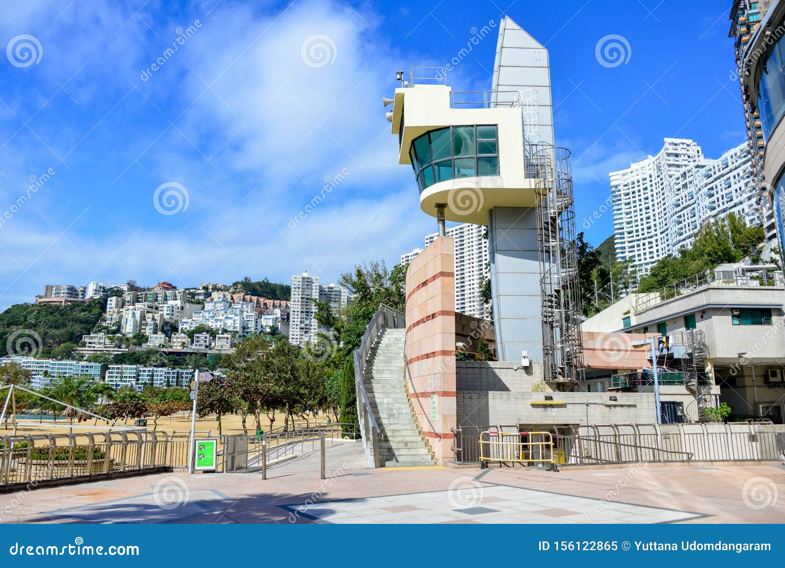 Seaside Building in Hong Kong Stock Image - Image of modern, beautiful ...