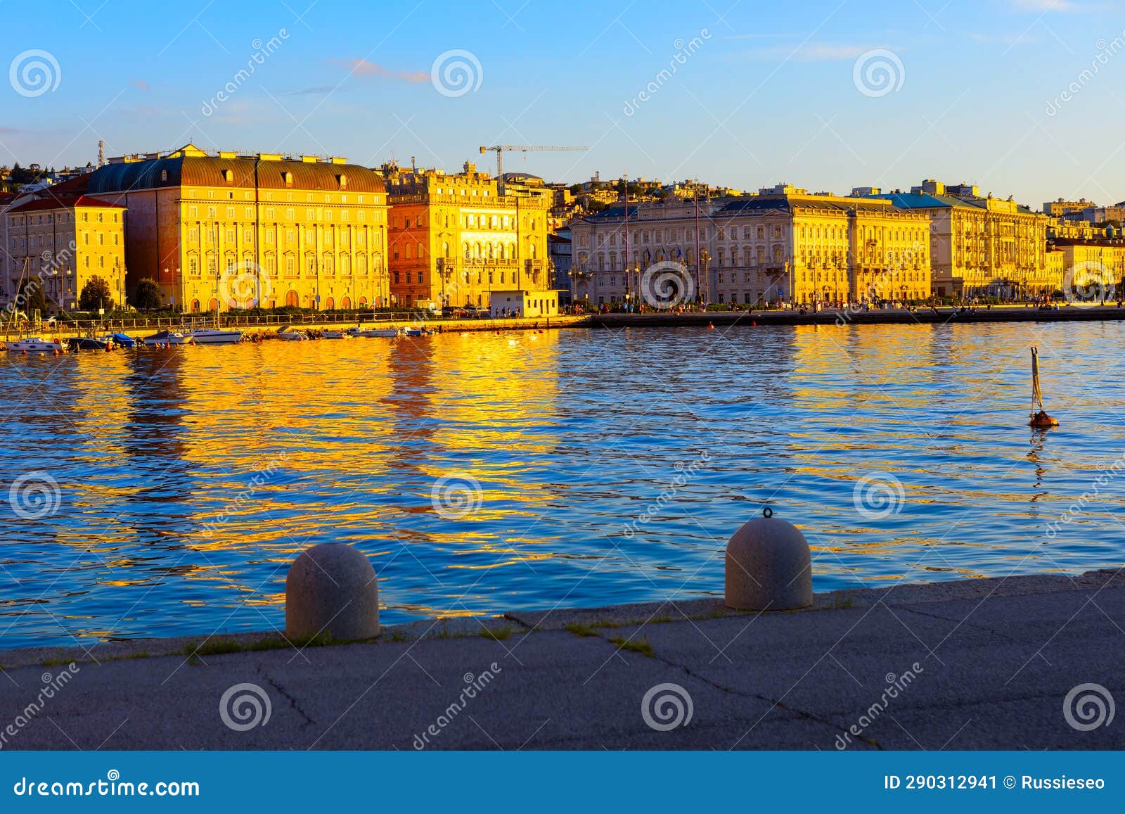 Seaside Buildings in Trieste Stock Image - Image of italian, buildings ...