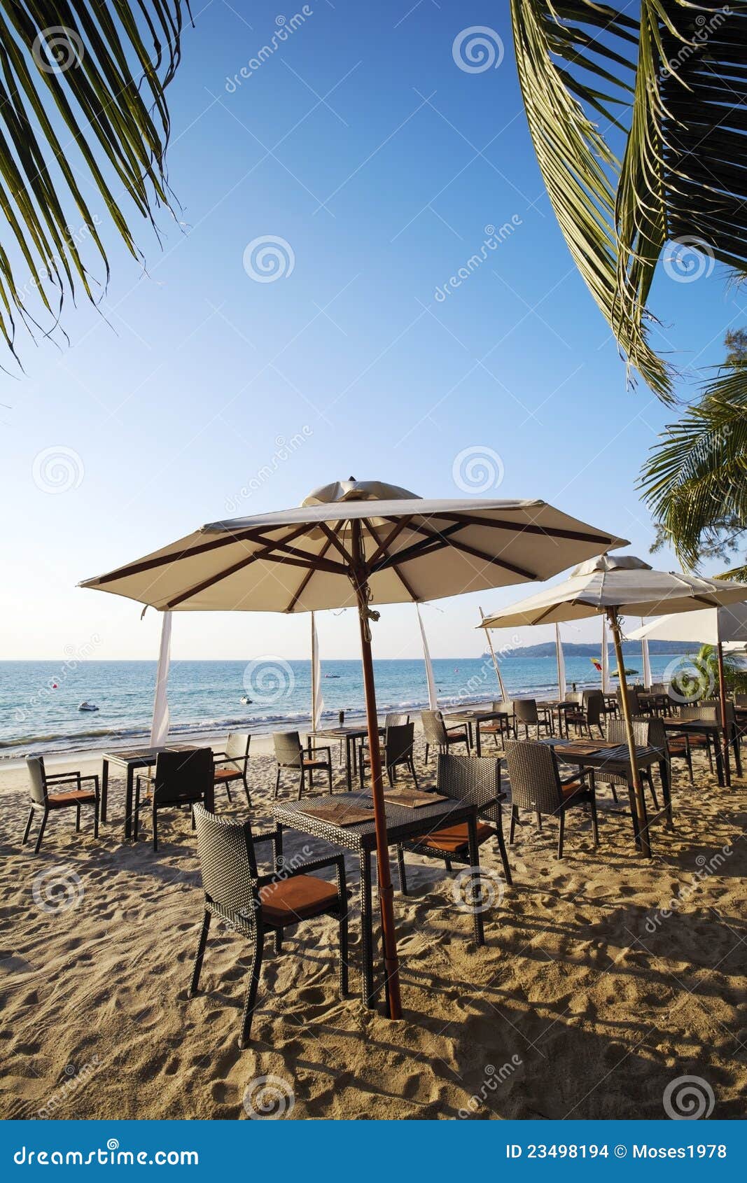 Seaside cafe stock photo. Image of party, beach, idyllic - 23498194