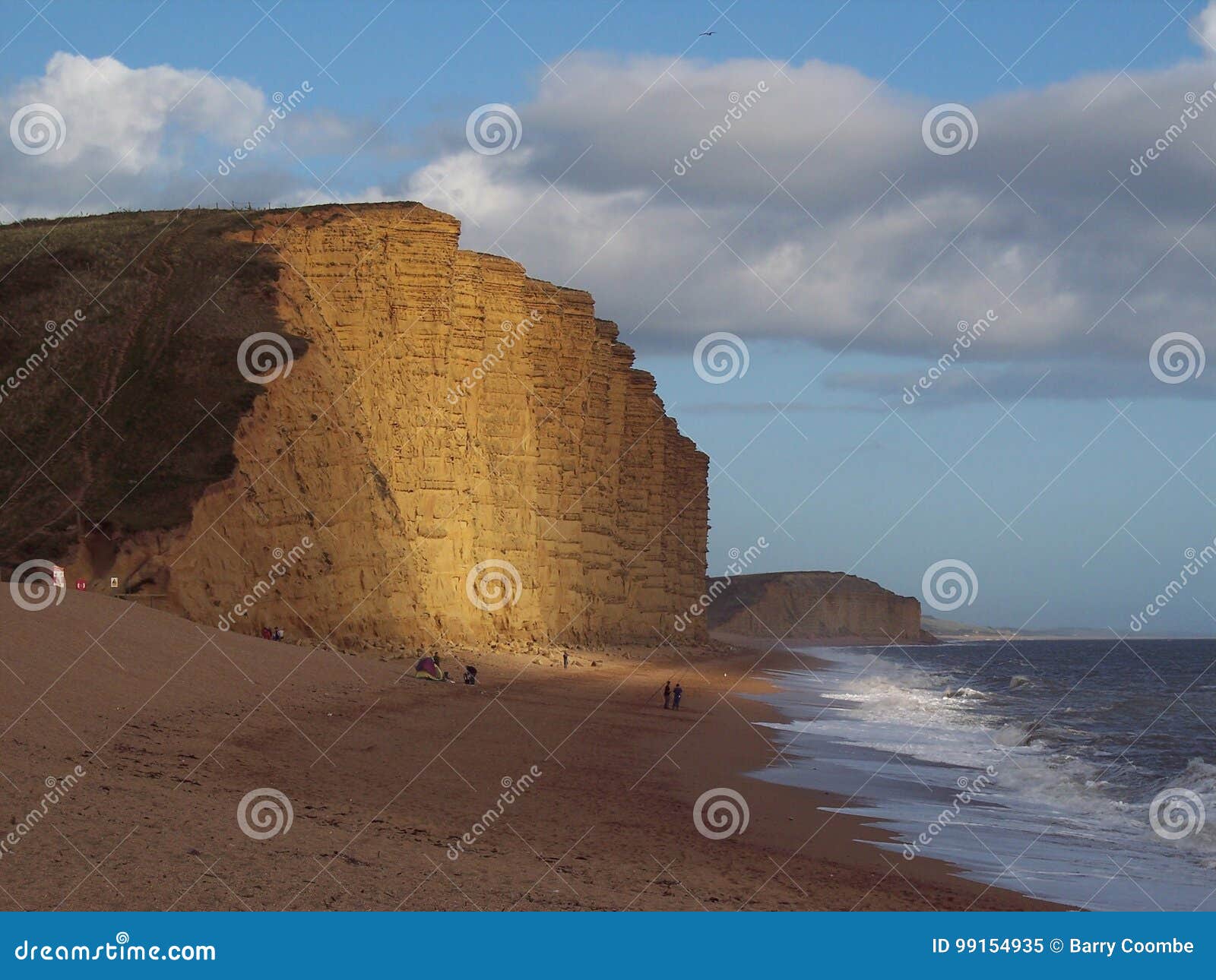 Seaside Cliff stock image. Image of face, sunshine, cliff - 99154935
