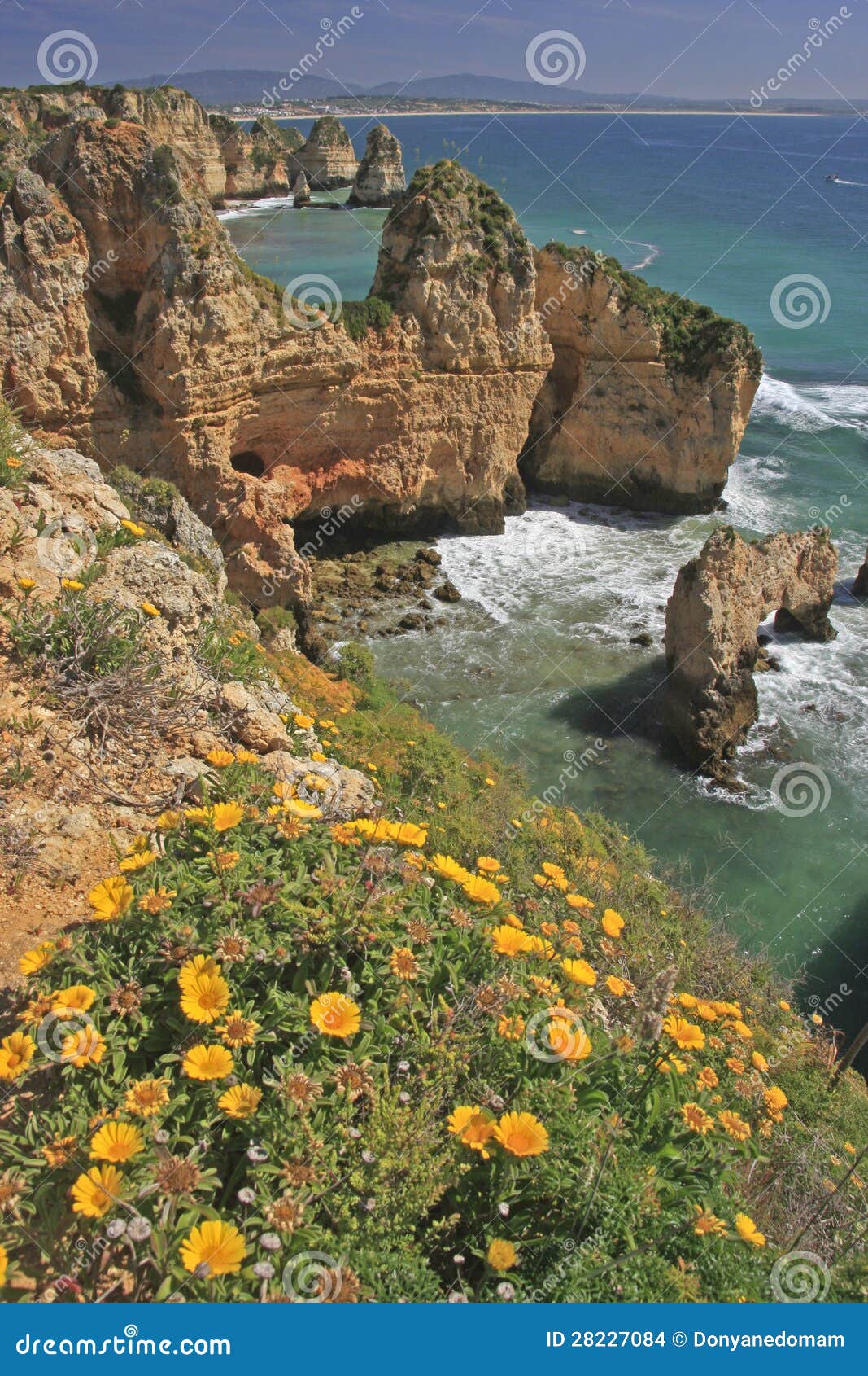 Seaside Cliffs, Algarve, Portugal Stock Photo - Image of algarve ...