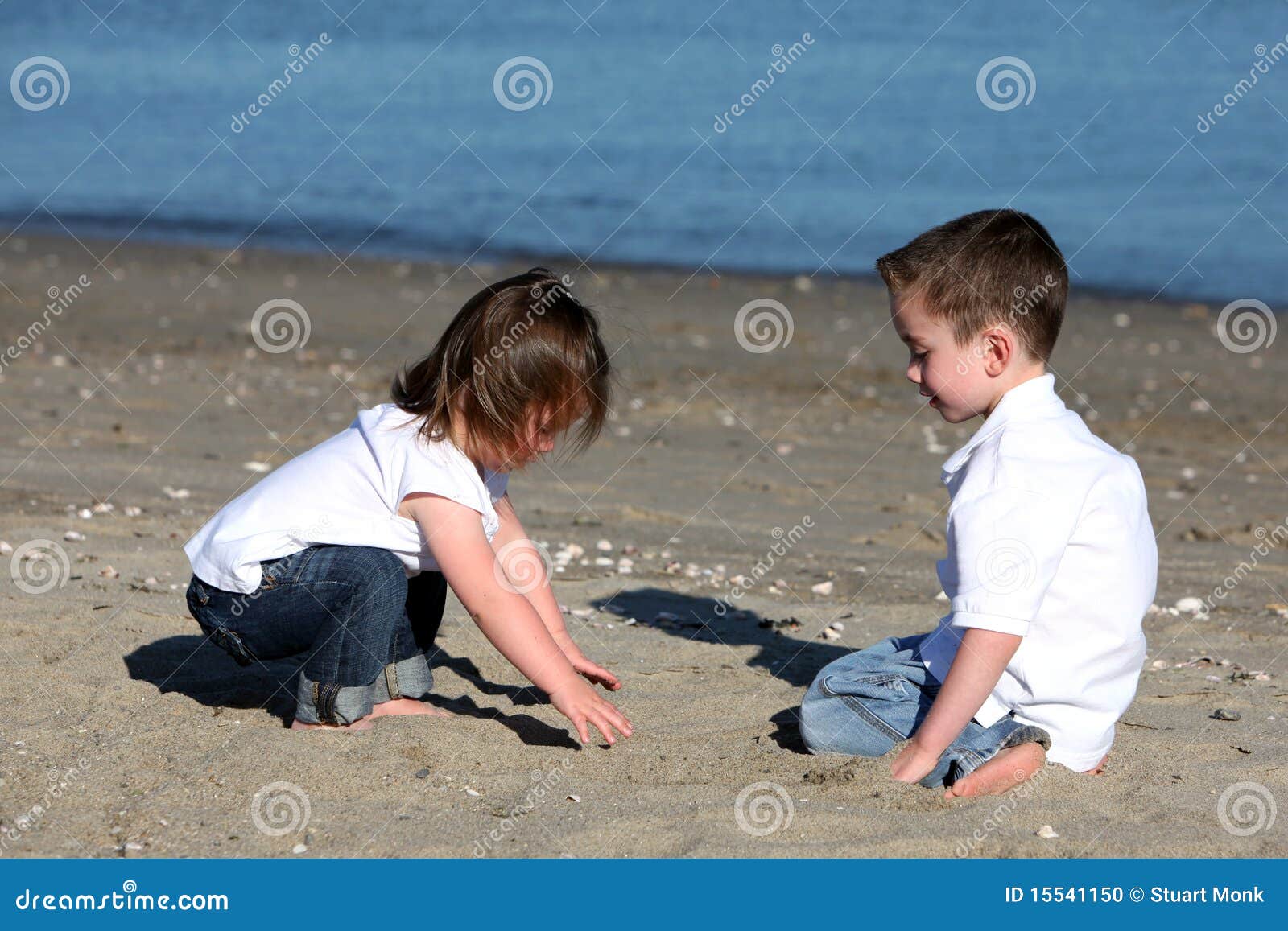 Seaside fun stock photo. Image of ocean, toddler, caucasian - 15541150