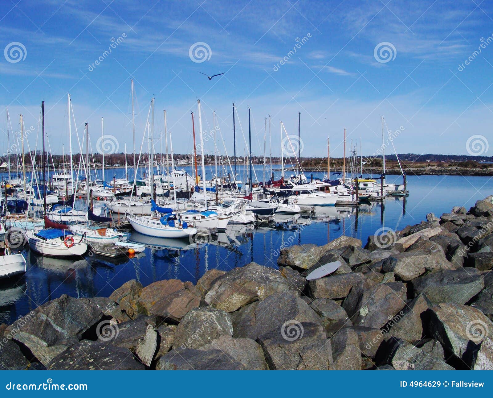 Seaside harbor stock image. Image of shore, british, seashore - 4964629