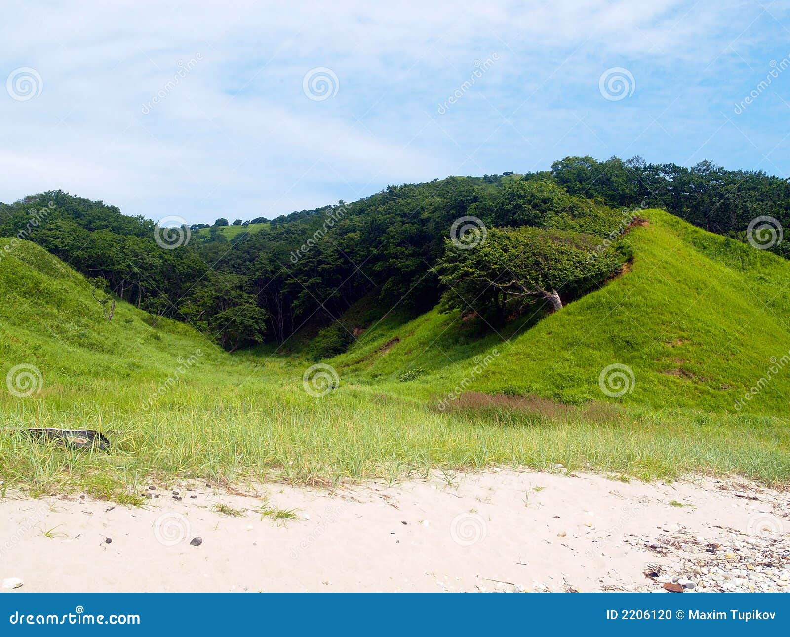 Seaside Hill Coast Landscape Stock Photo - Image of natural, hidden ...