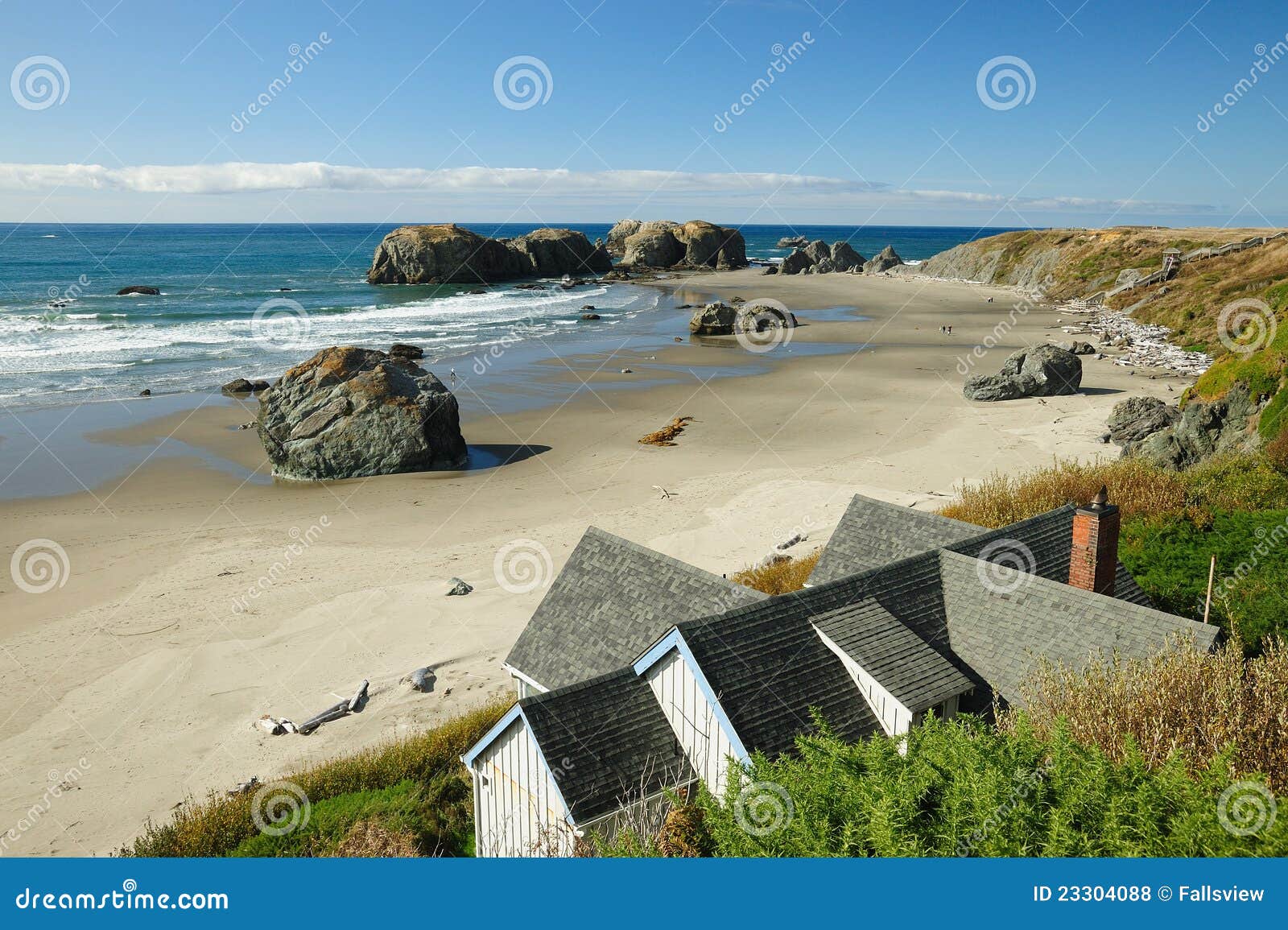Seaside house stock photo. Image of sand, beach, coast - 23304088