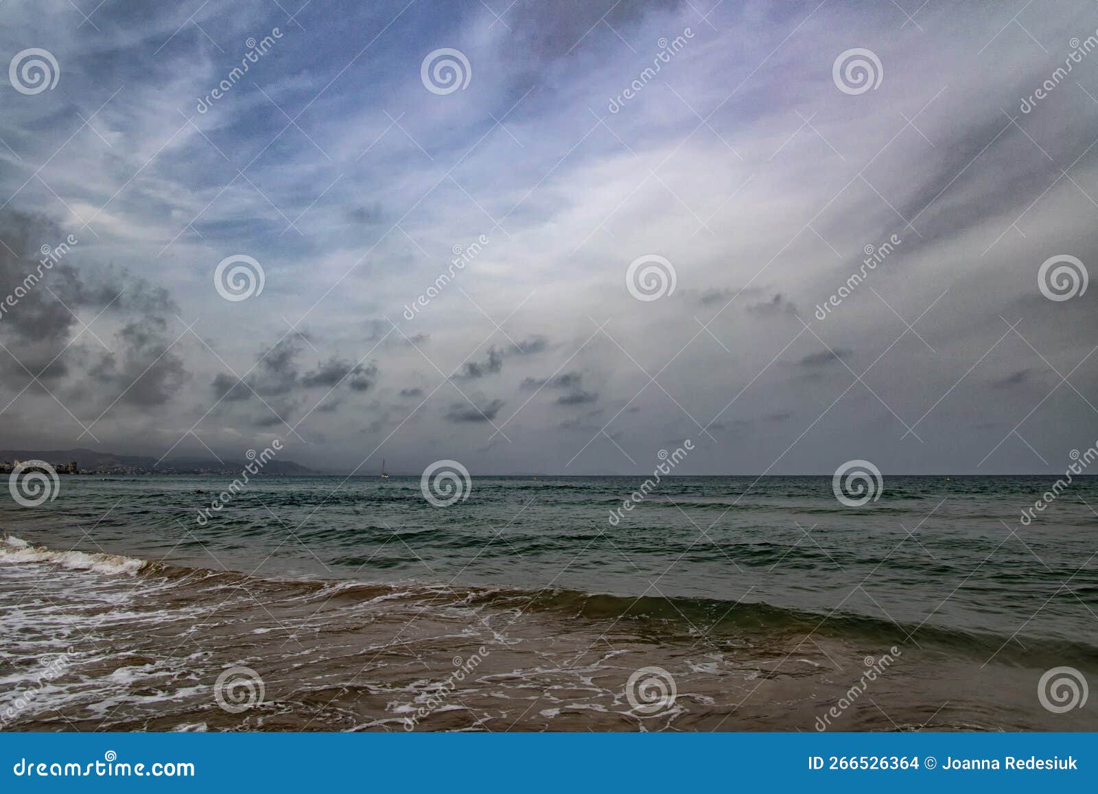 Seaside Landscape Peace and Quiet on a Sunny Warm Day Stock Photo ...
