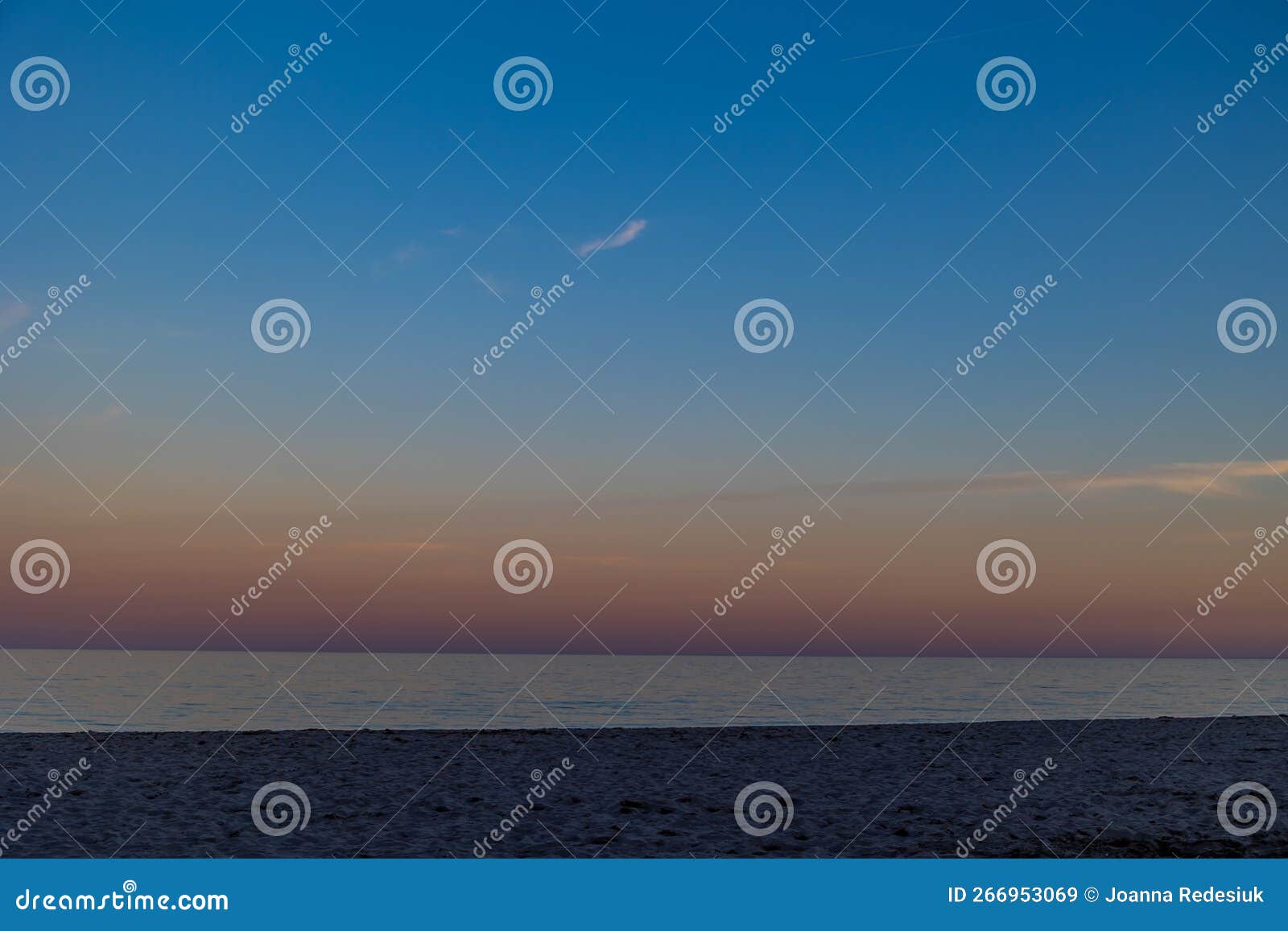 Seaside Landscape Peace and Quiet after Sunset Stock Image - Image of ...