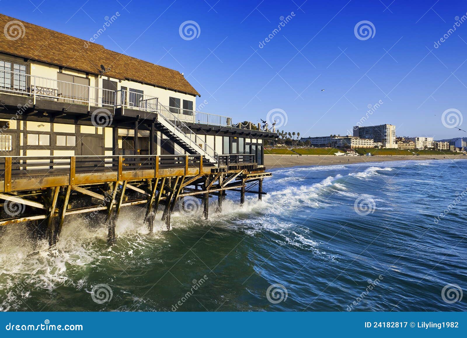 Seaside in Los Angeles stock image. Image of california - 24182817