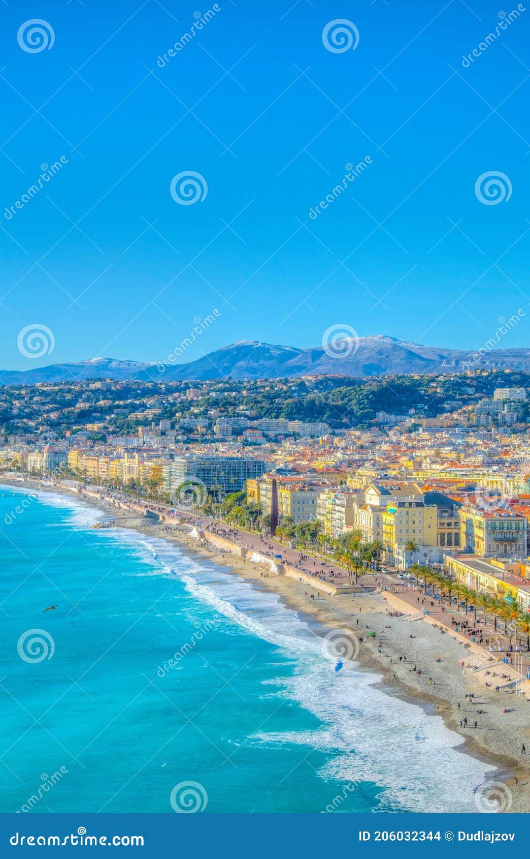 Seaside of Nice, France stock photo. Image of summer - 206032344