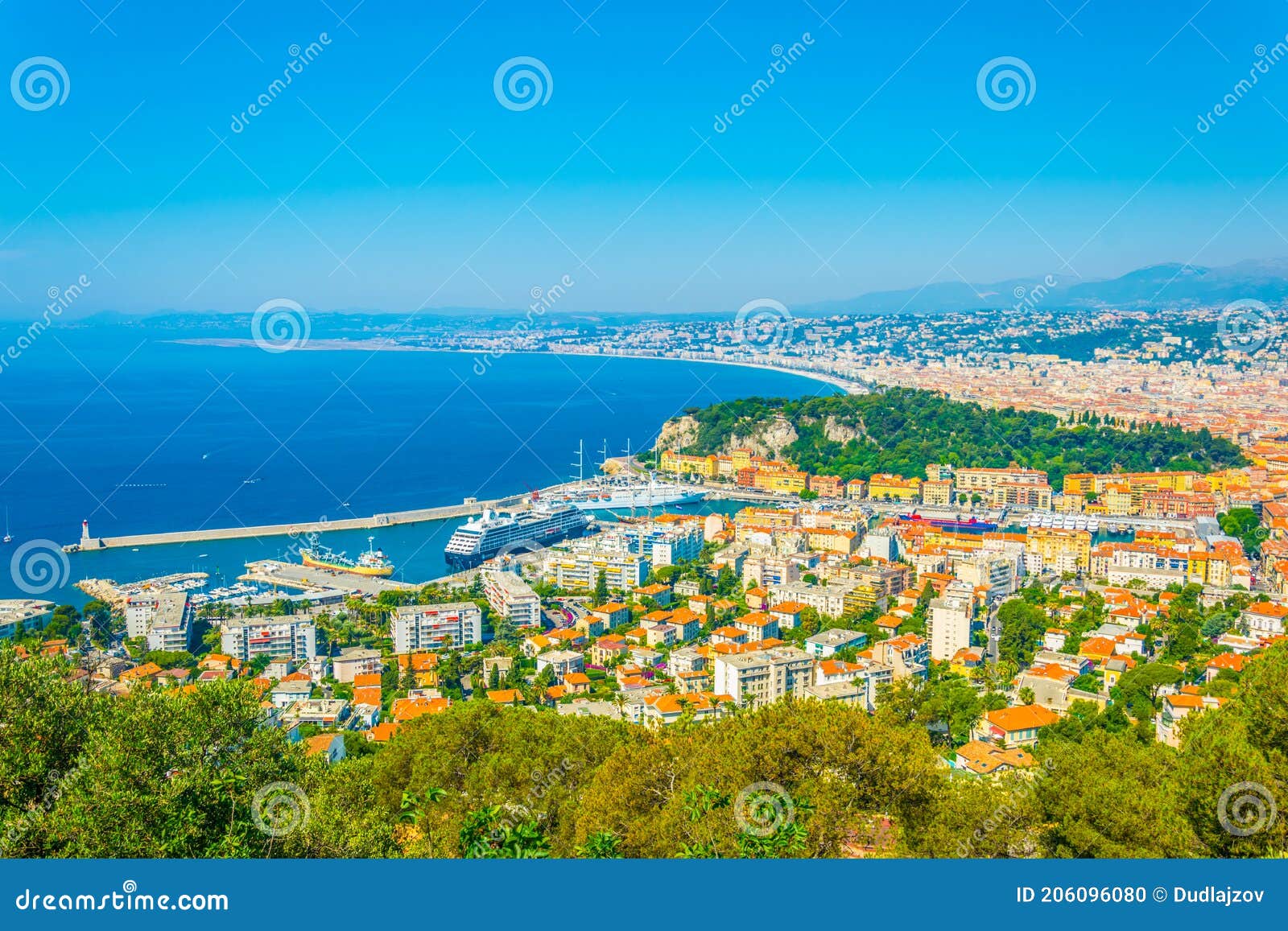 Seaside of Nice, France stock photo. Image of french - 206096080