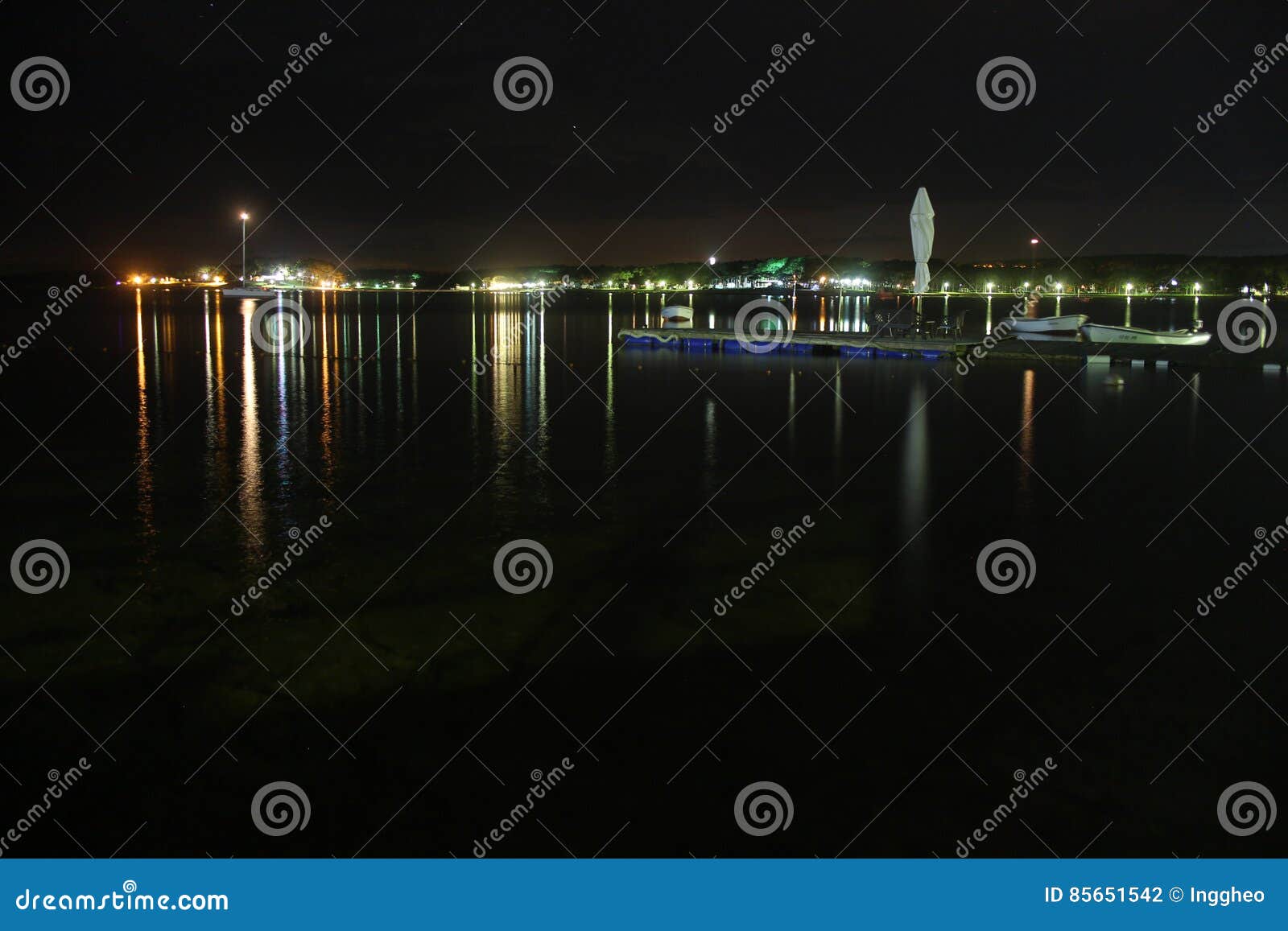 Seaside night detail stock photo. Image of umbrella, detail - 85651542