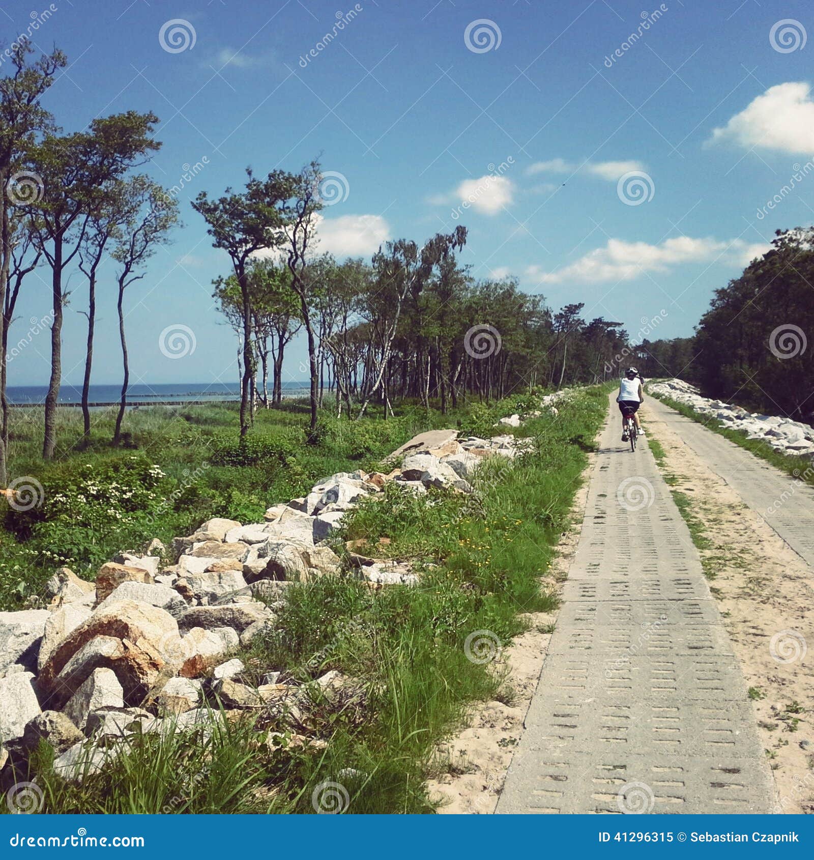 Seaside Path Royalty-Free Stock Photography | CartoonDealer.com #90255773