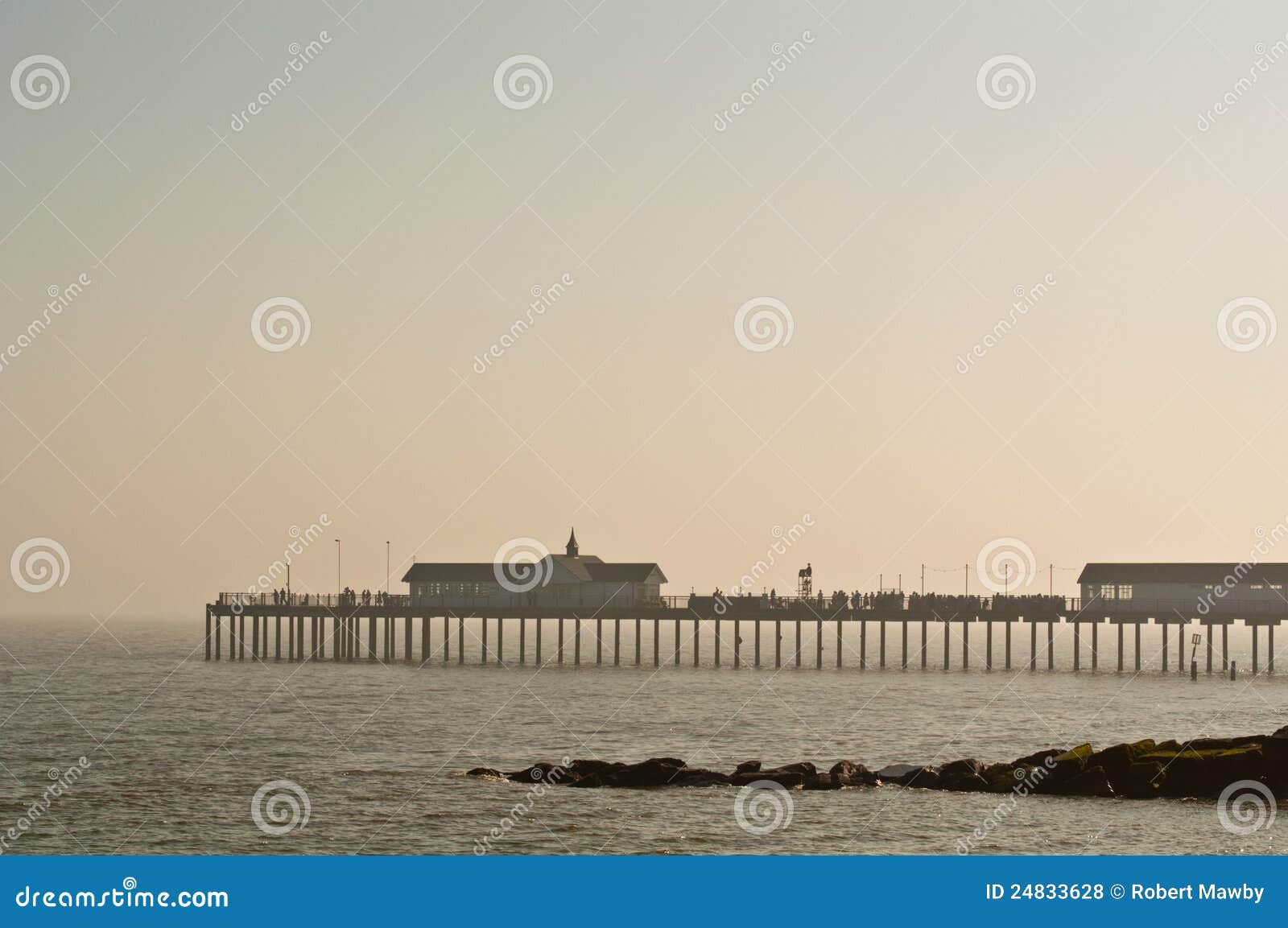 Seaside Pier stock photo. Image of resort, line, building - 24833628