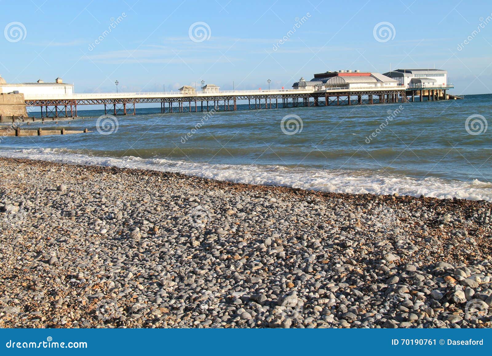 Seaside Pier. stock image. Image of wooden, tourist, pier - 70190761
