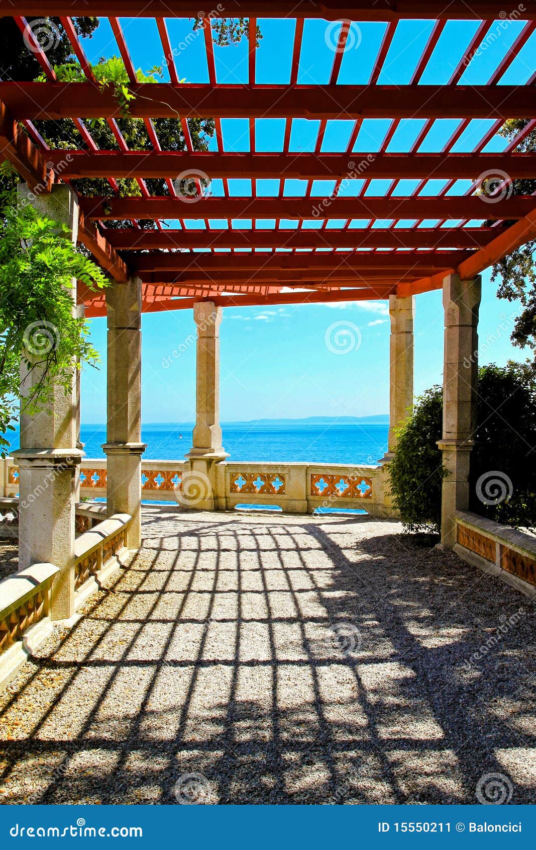 Seaside promenade stock image. Image of architecture - 15550211
