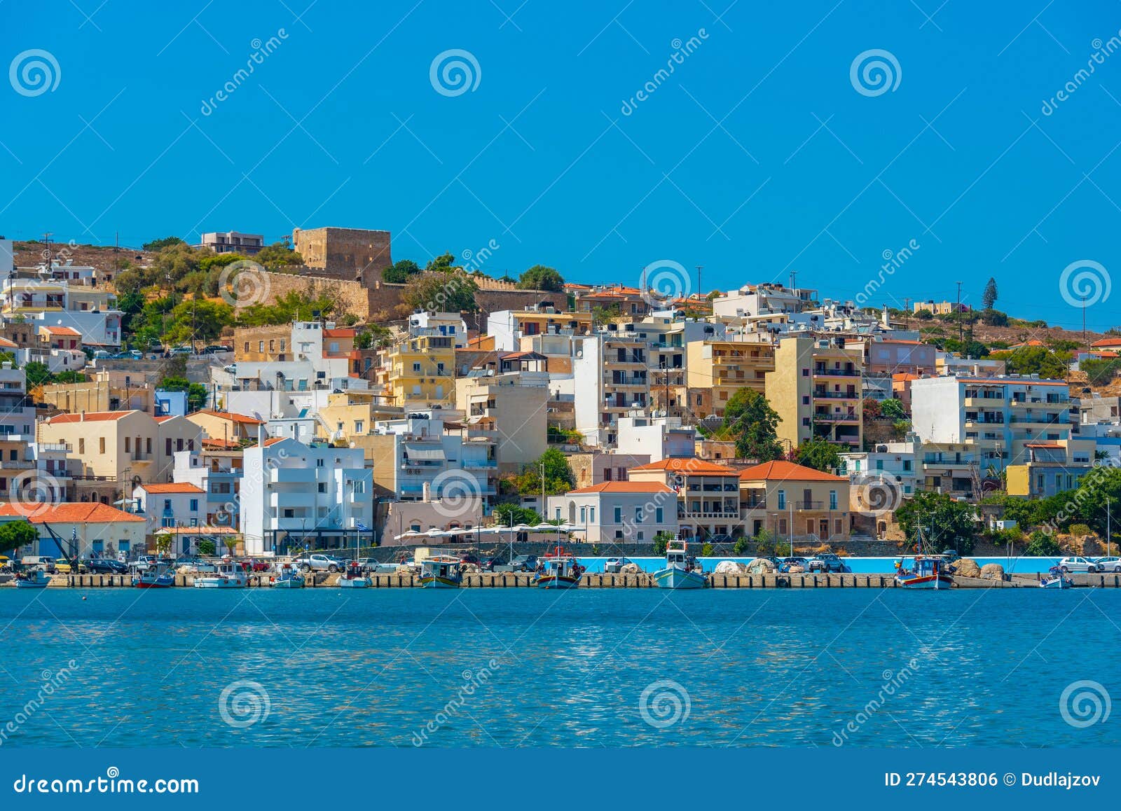 Seaside Promenade at Greek Town Sitia Editorial Photo - Image of ...