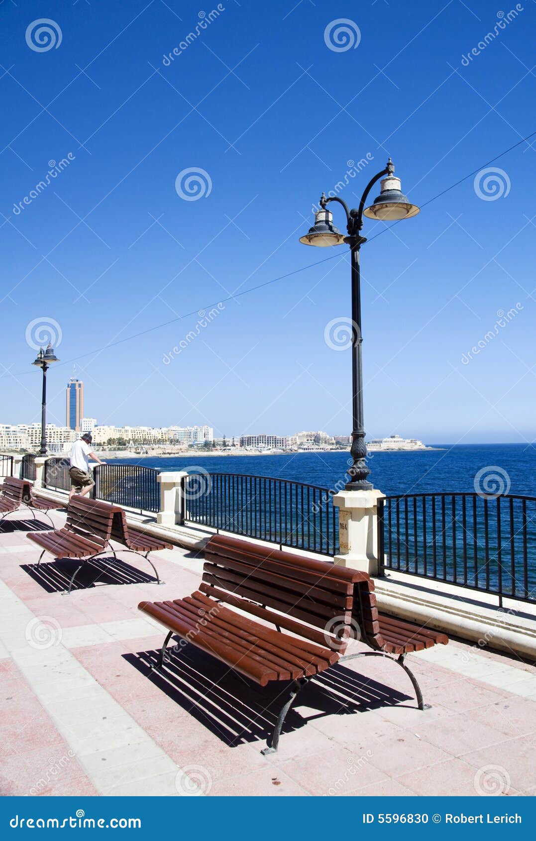 Seaside Promenade Sliema Malta Europe Stock Photo - Image of seaside ...