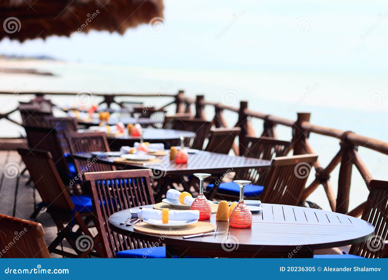 Seaside restaurant stock image. Image of tropical, edge - 20236305