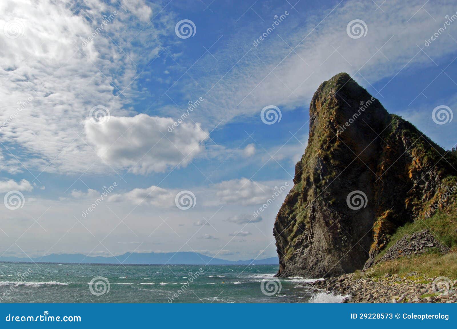 Seaside rock stock image. Image of rock, landscape, nature - 29228573