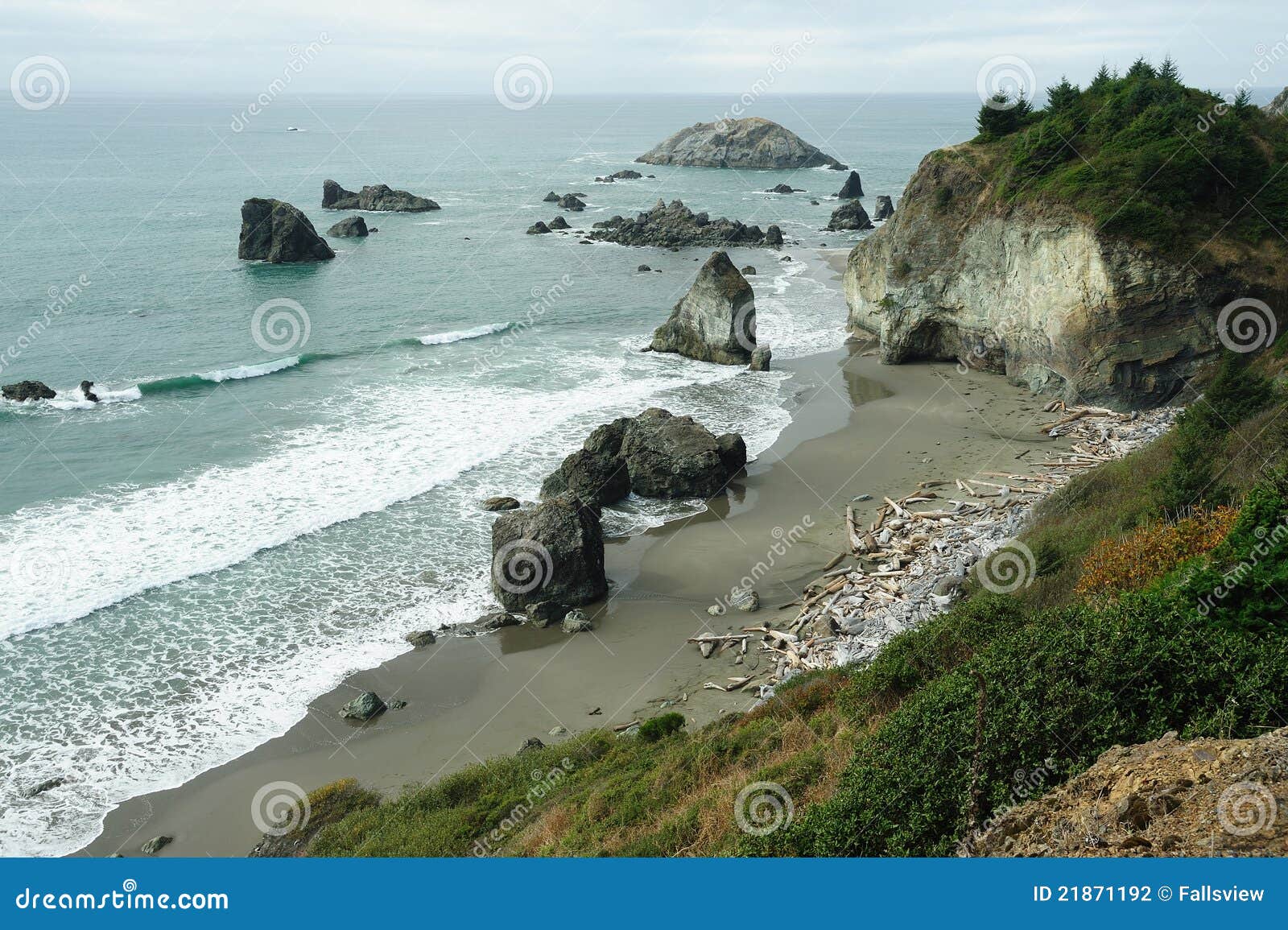 Seaside rock scene stock photo. Image of landscape, ocean - 21871192
