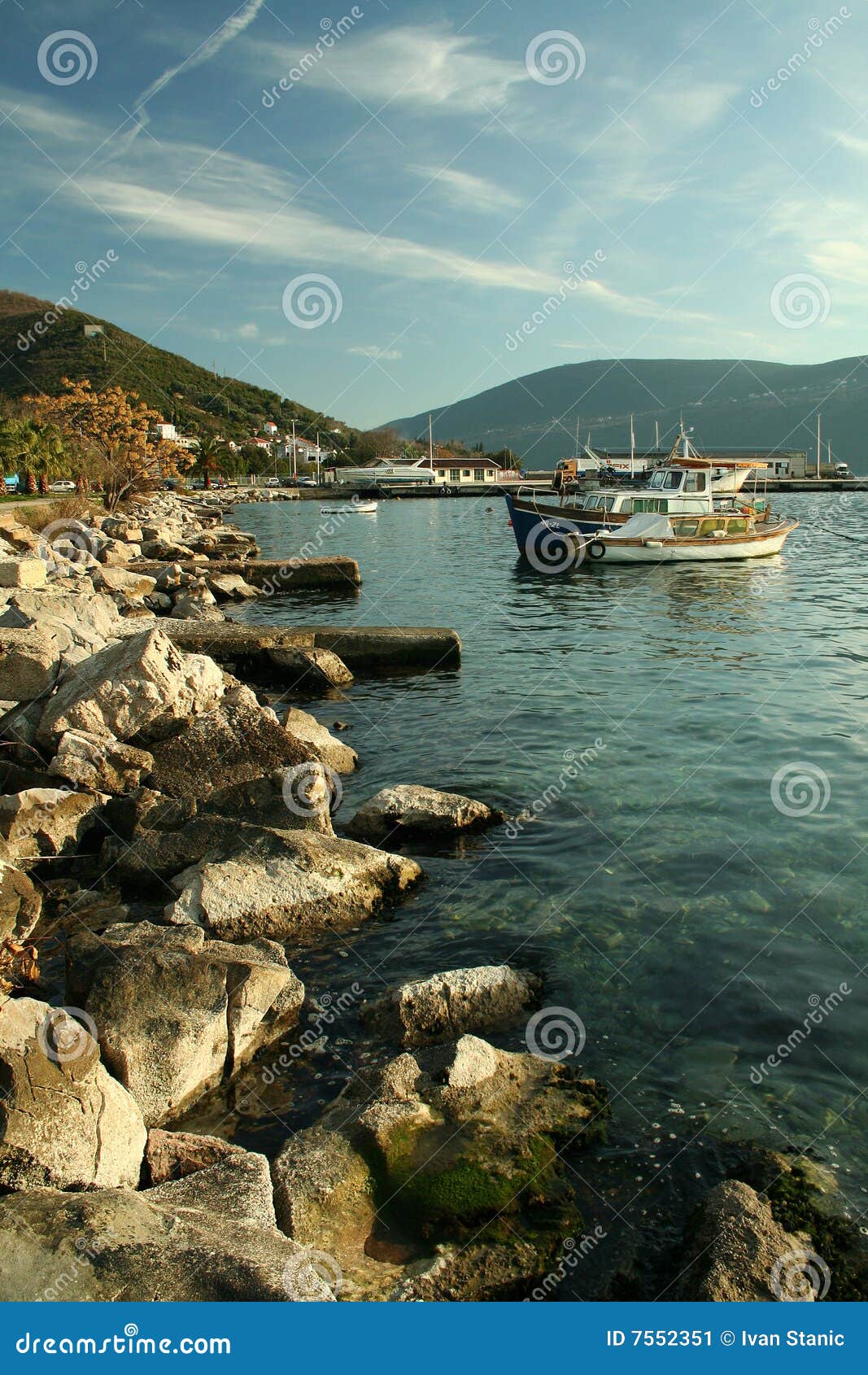 Seaside scene stock image. Image of pier, shore, travel - 7552351