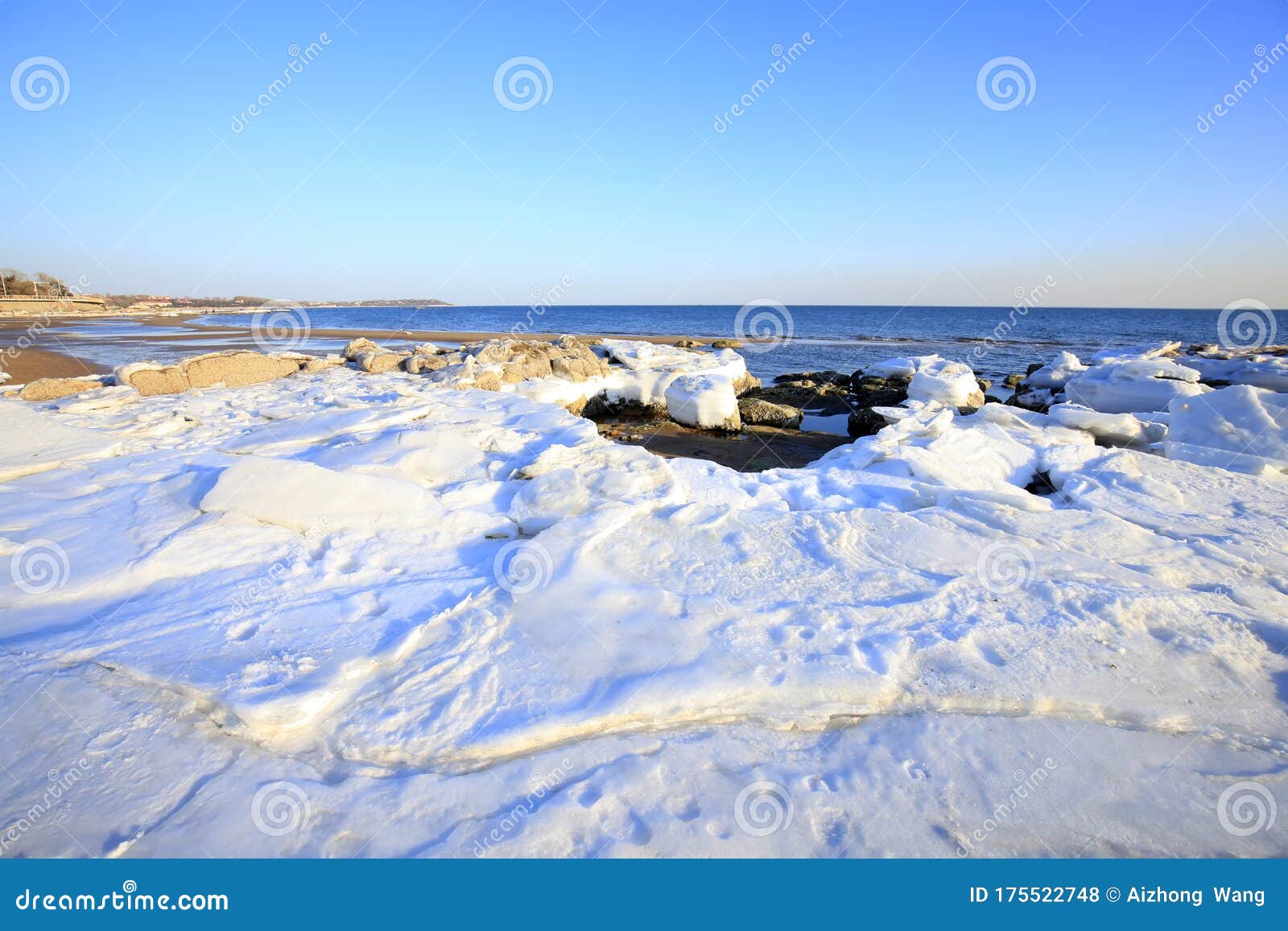 Seaside Scenery is in Winter Stock Photo - Image of scenery, shore ...