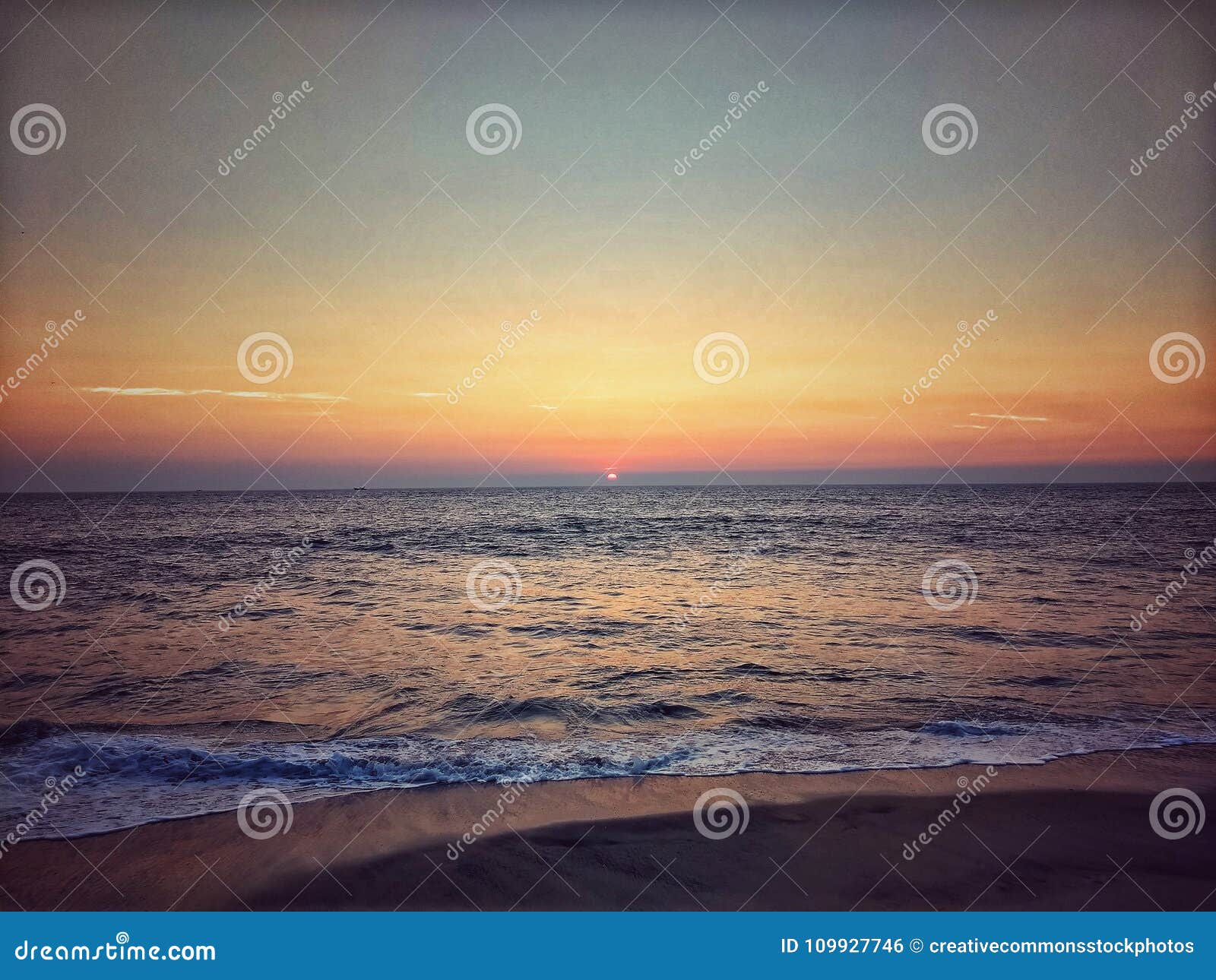 Seaside During Sun Set Picture. Image: 109927746