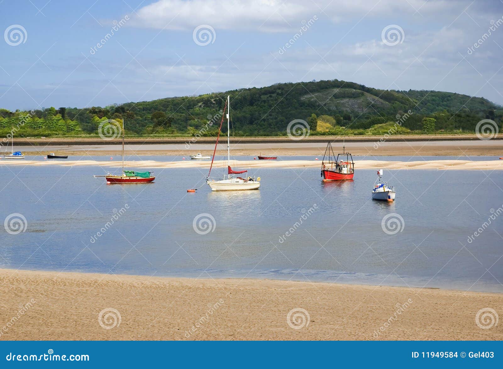 Seaside view stock photo. Image of boats, colour, ocean - 11949584