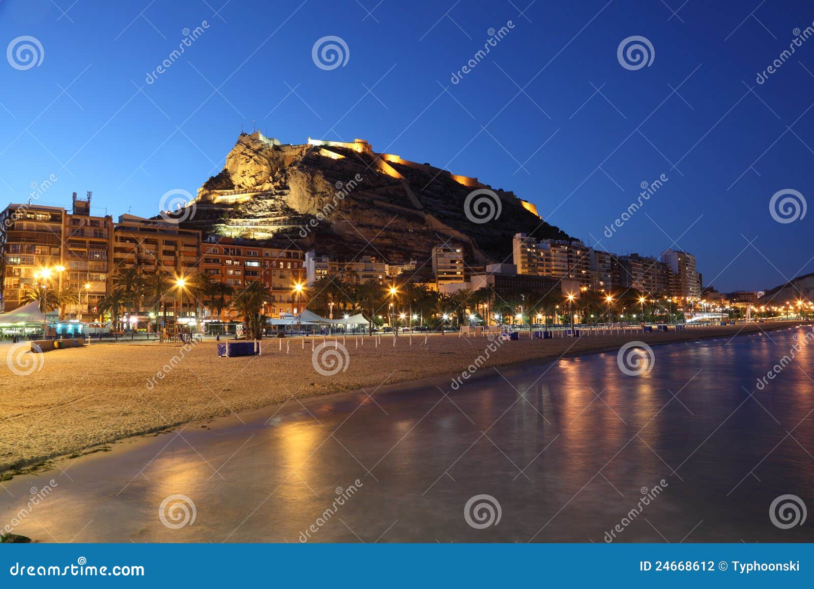 Seaside View of Alicante, Spain Stock Photo - Image of seaside, spain ...